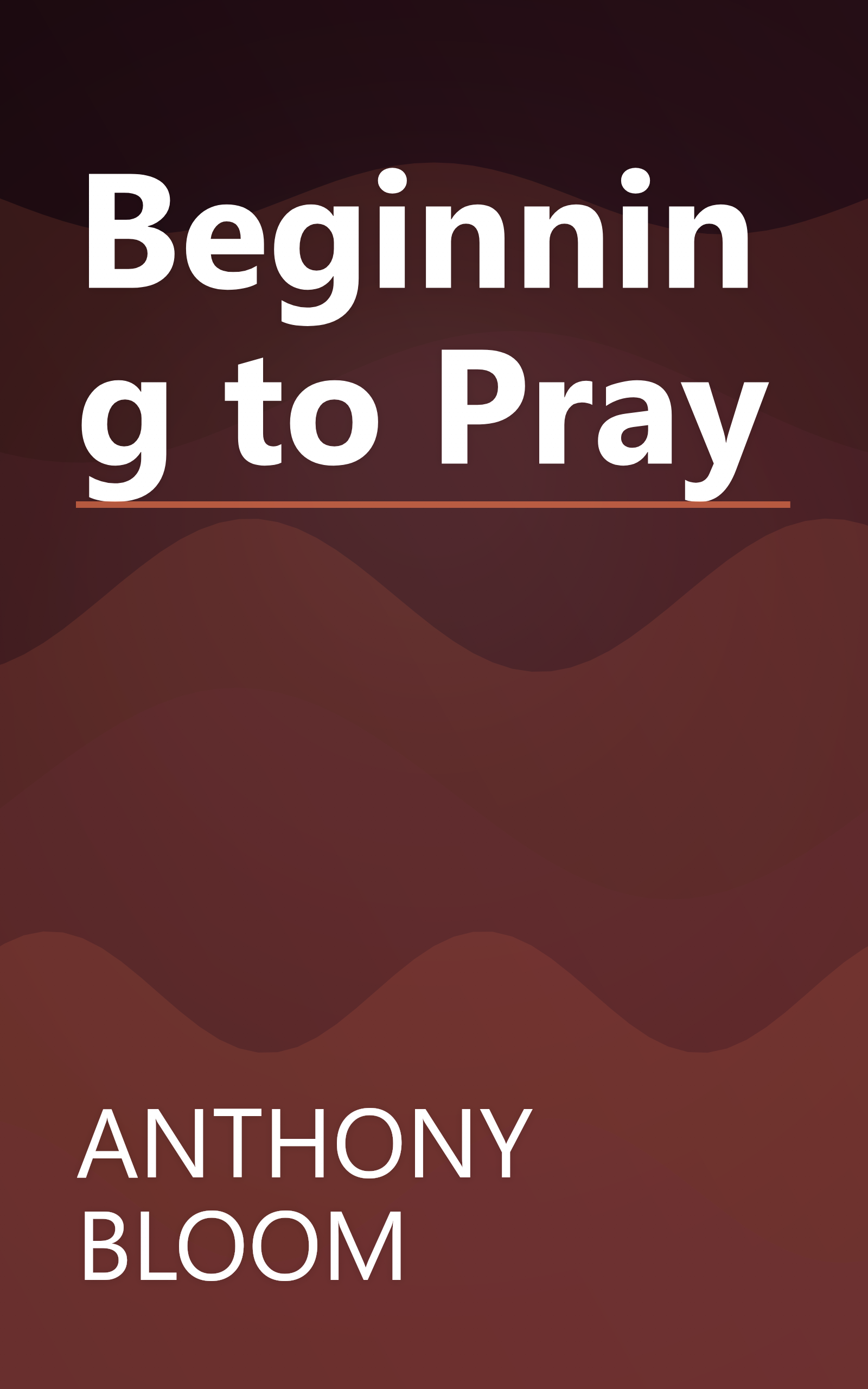 Beginning to Pray book cover