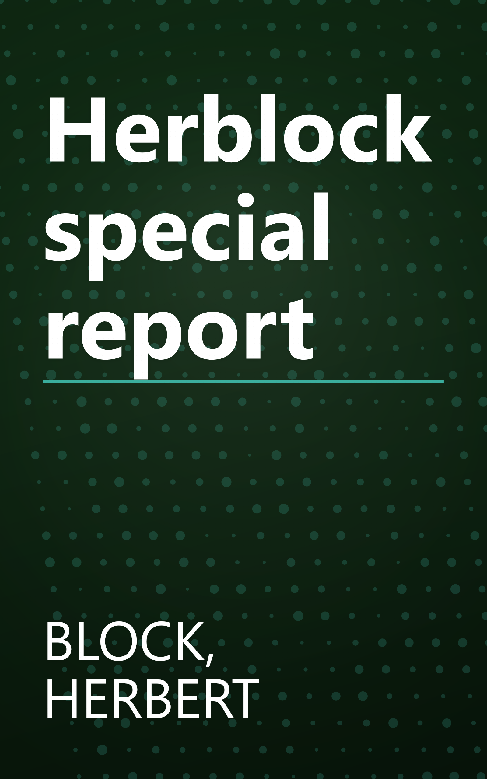 Herblock special report book cover