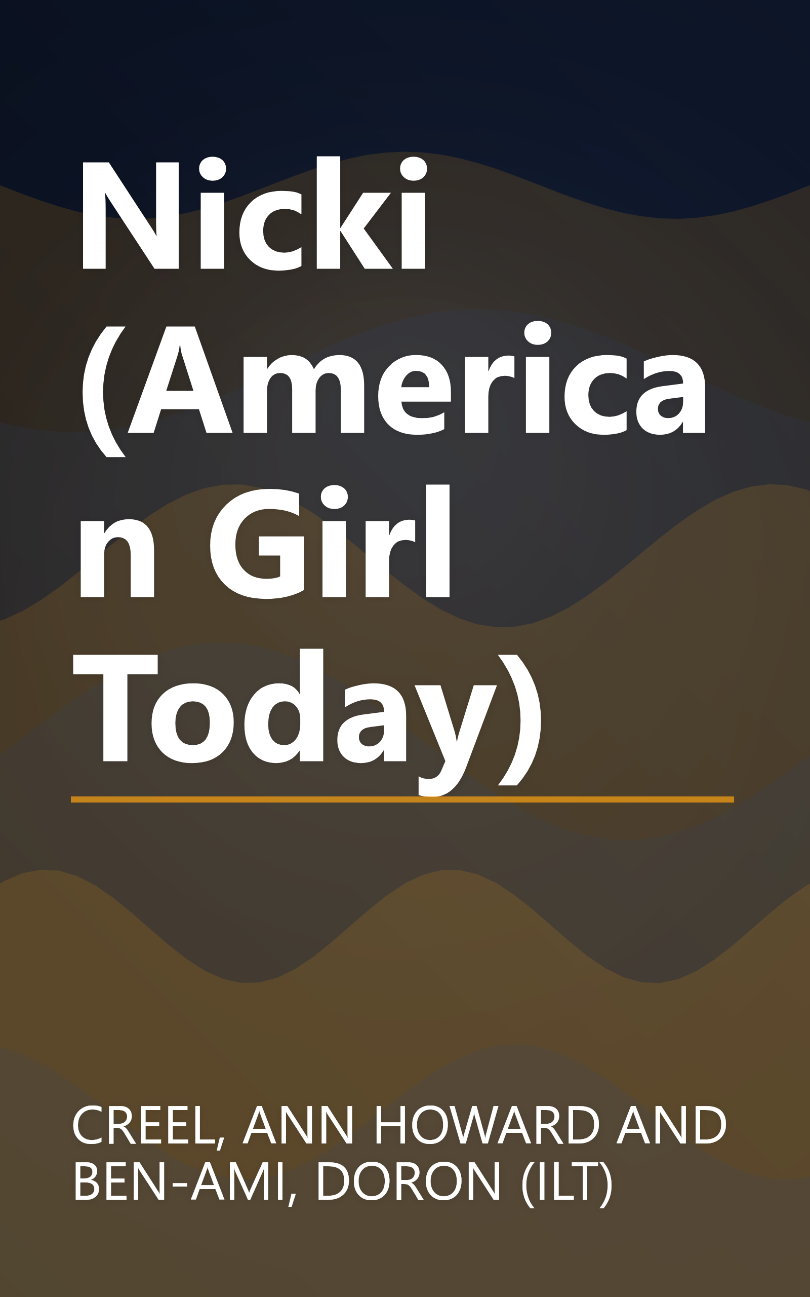 Nicki (American Girl Today) book cover