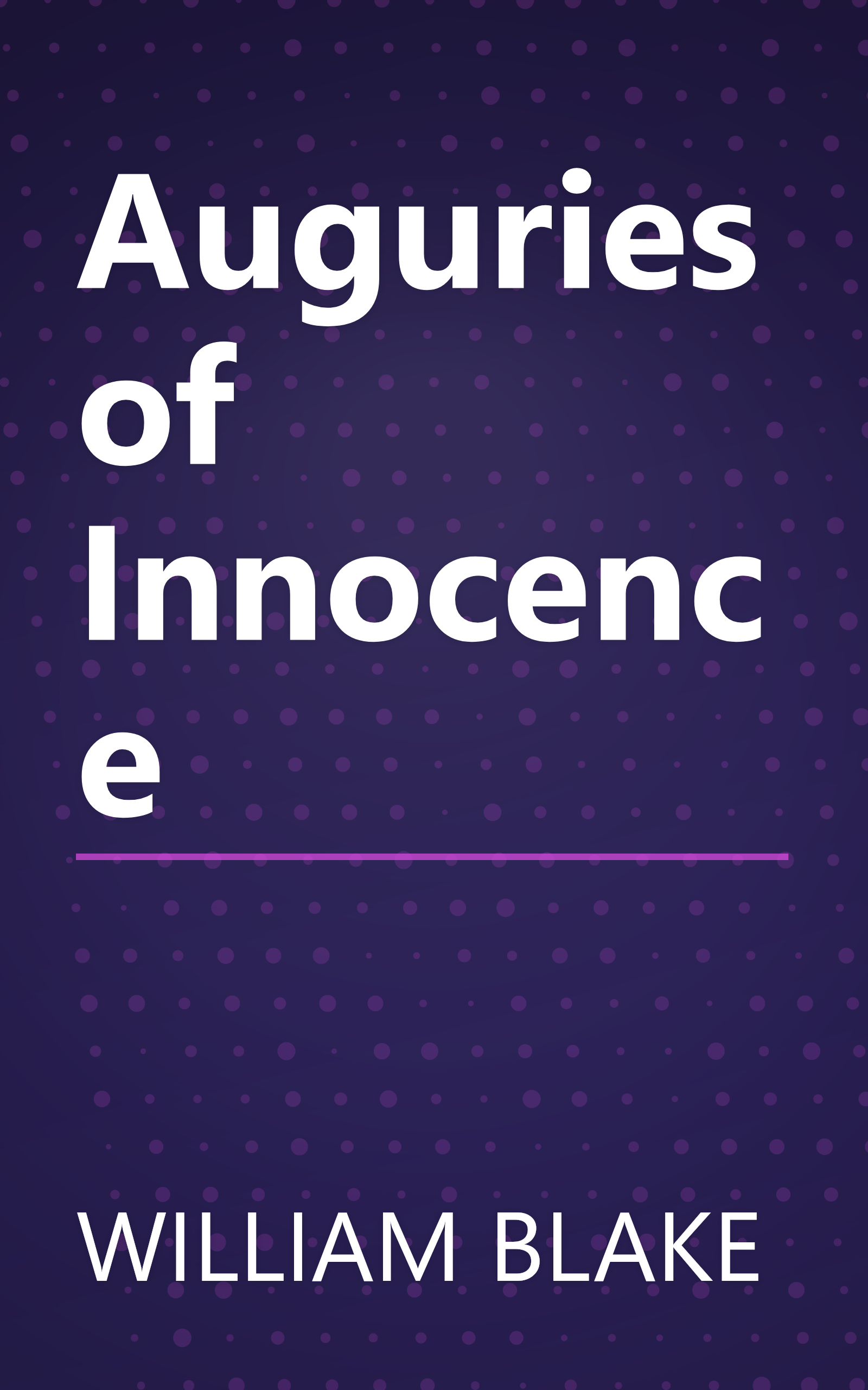 Auguries of Innocence book cover