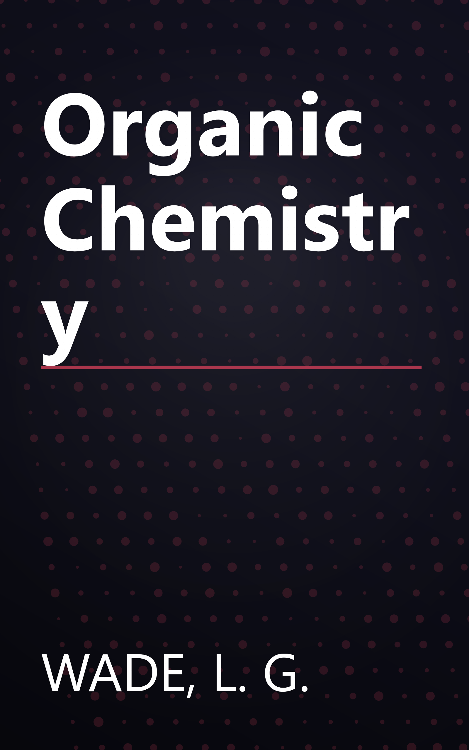 Organic Chemistry book cover