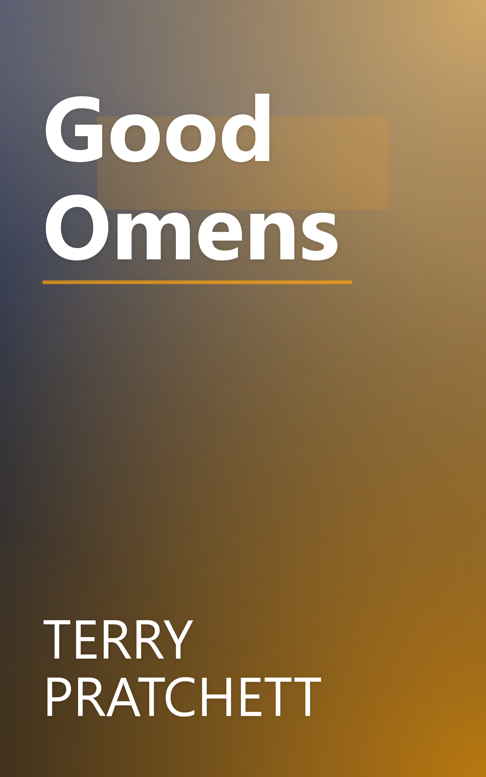 Good Omens book cover