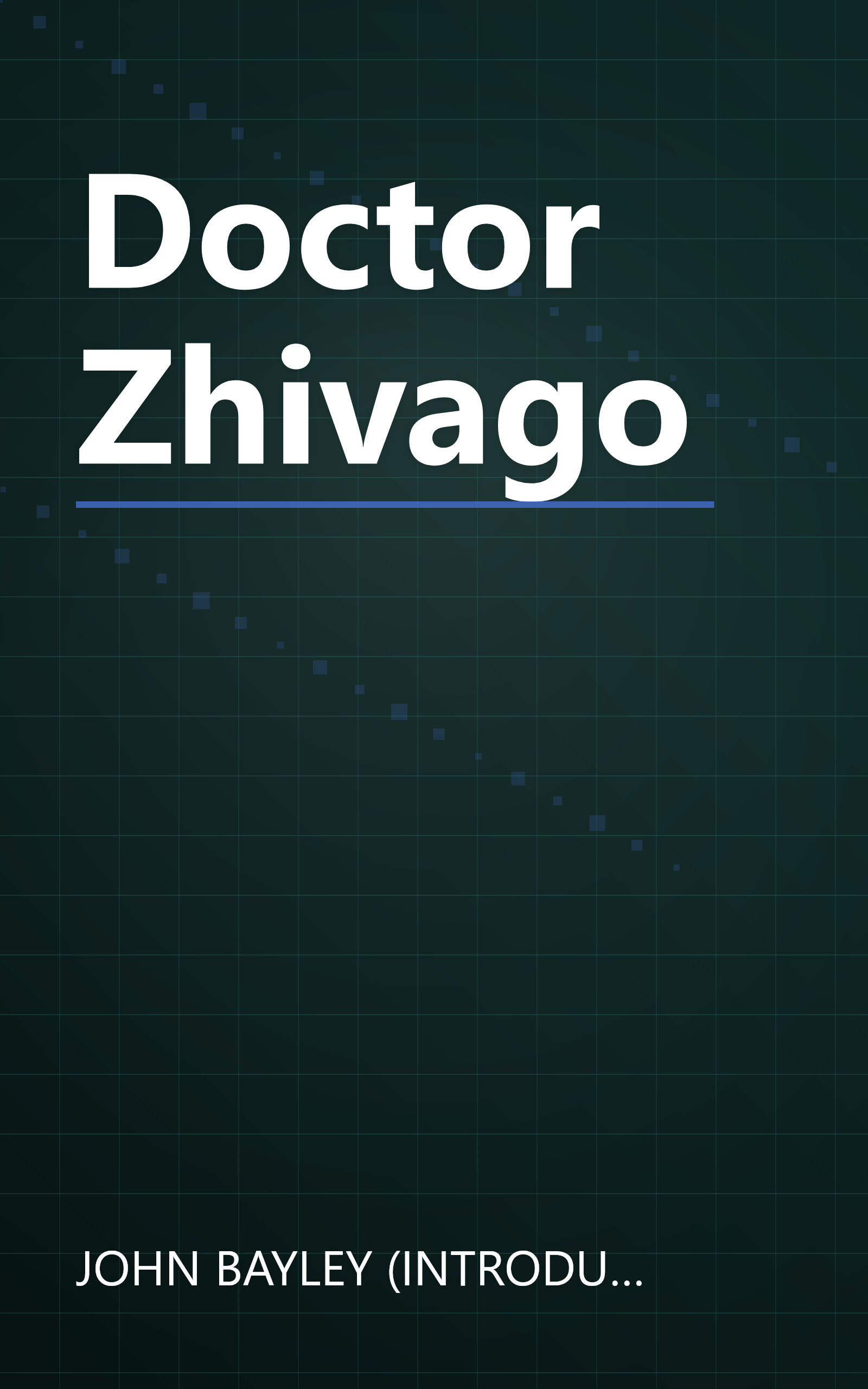Doctor Zhivago book cover