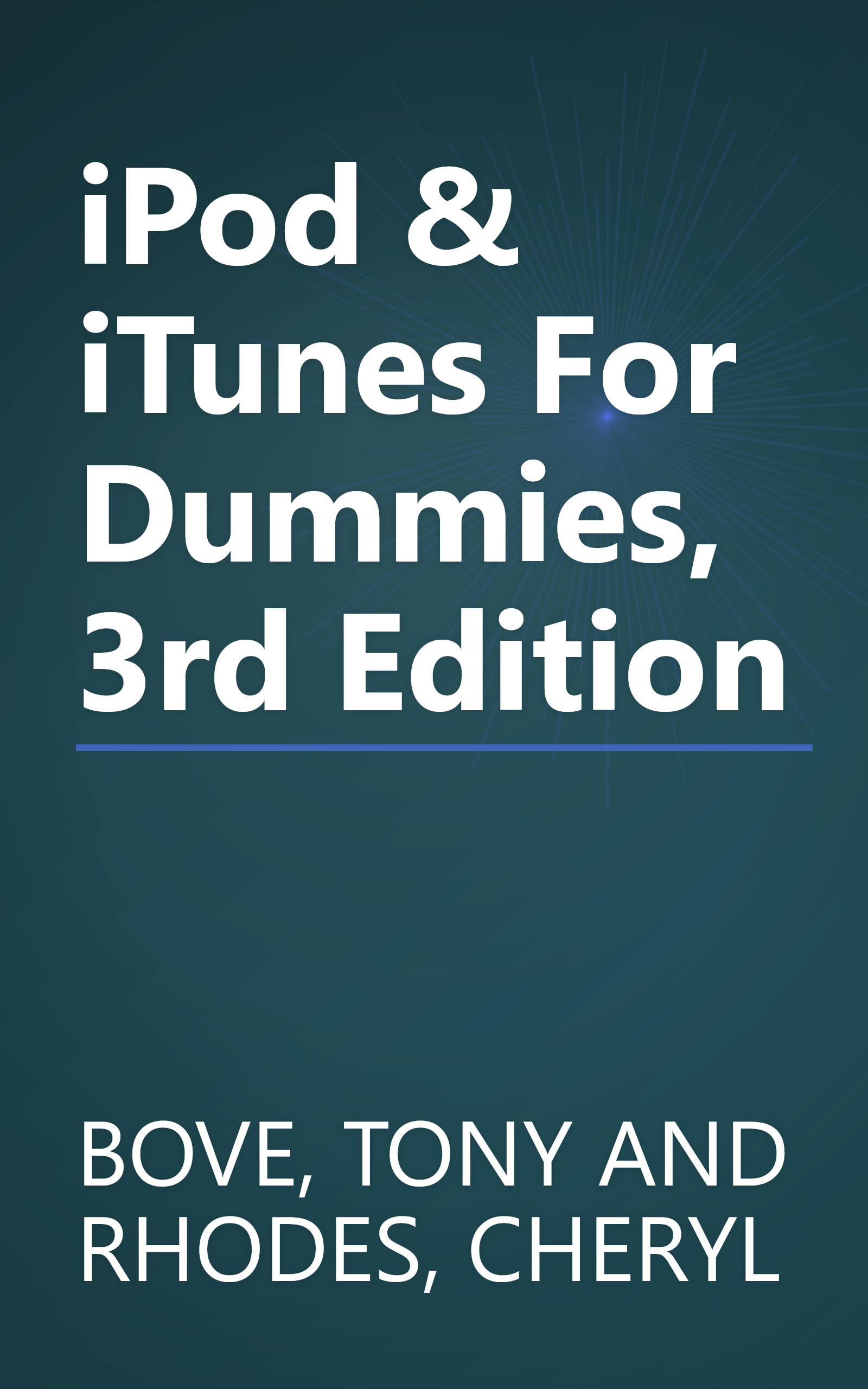 iPod & iTunes For Dummies, 3rd Edition book cover