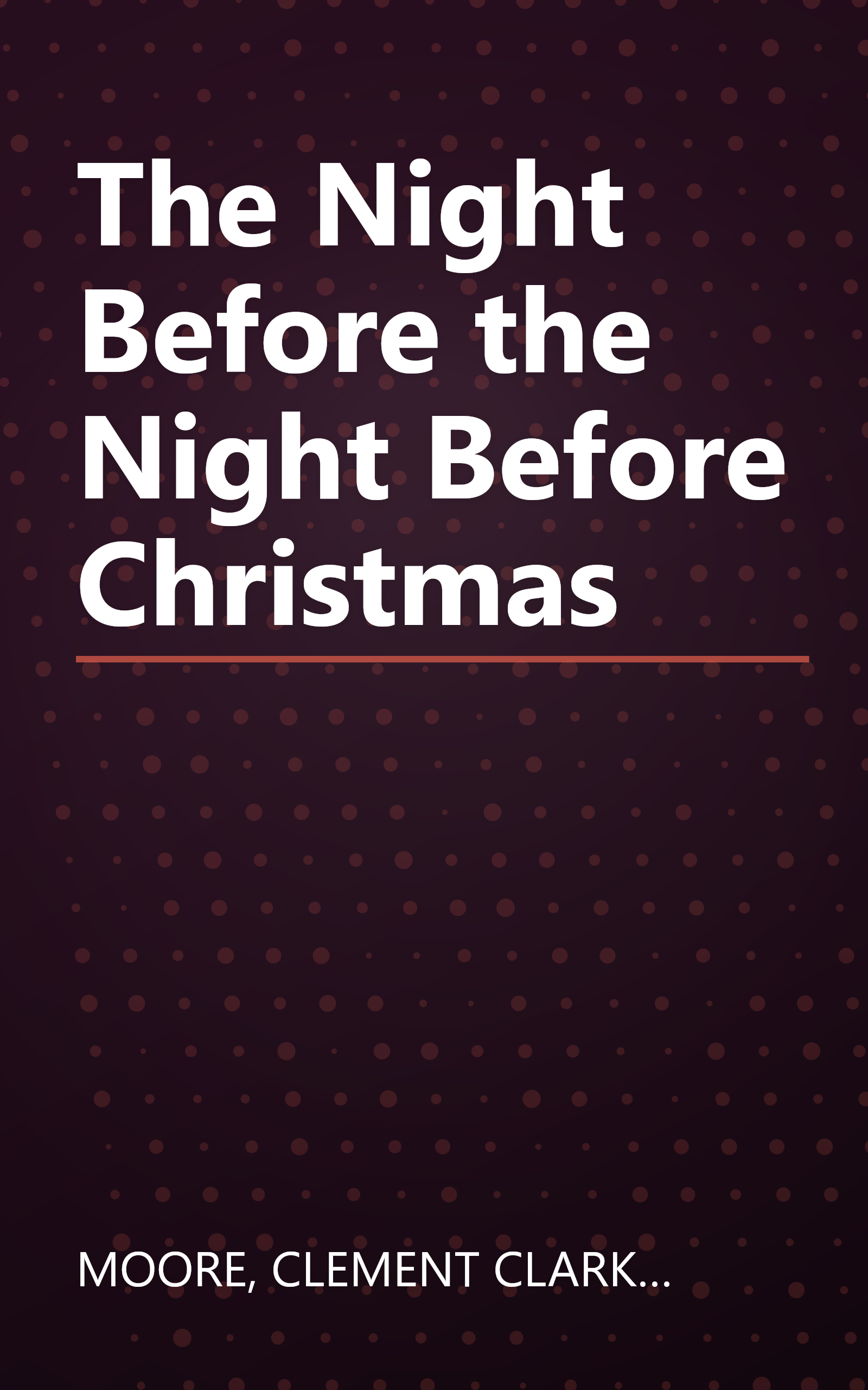 The Night Before the Night Before Christmas book cover
