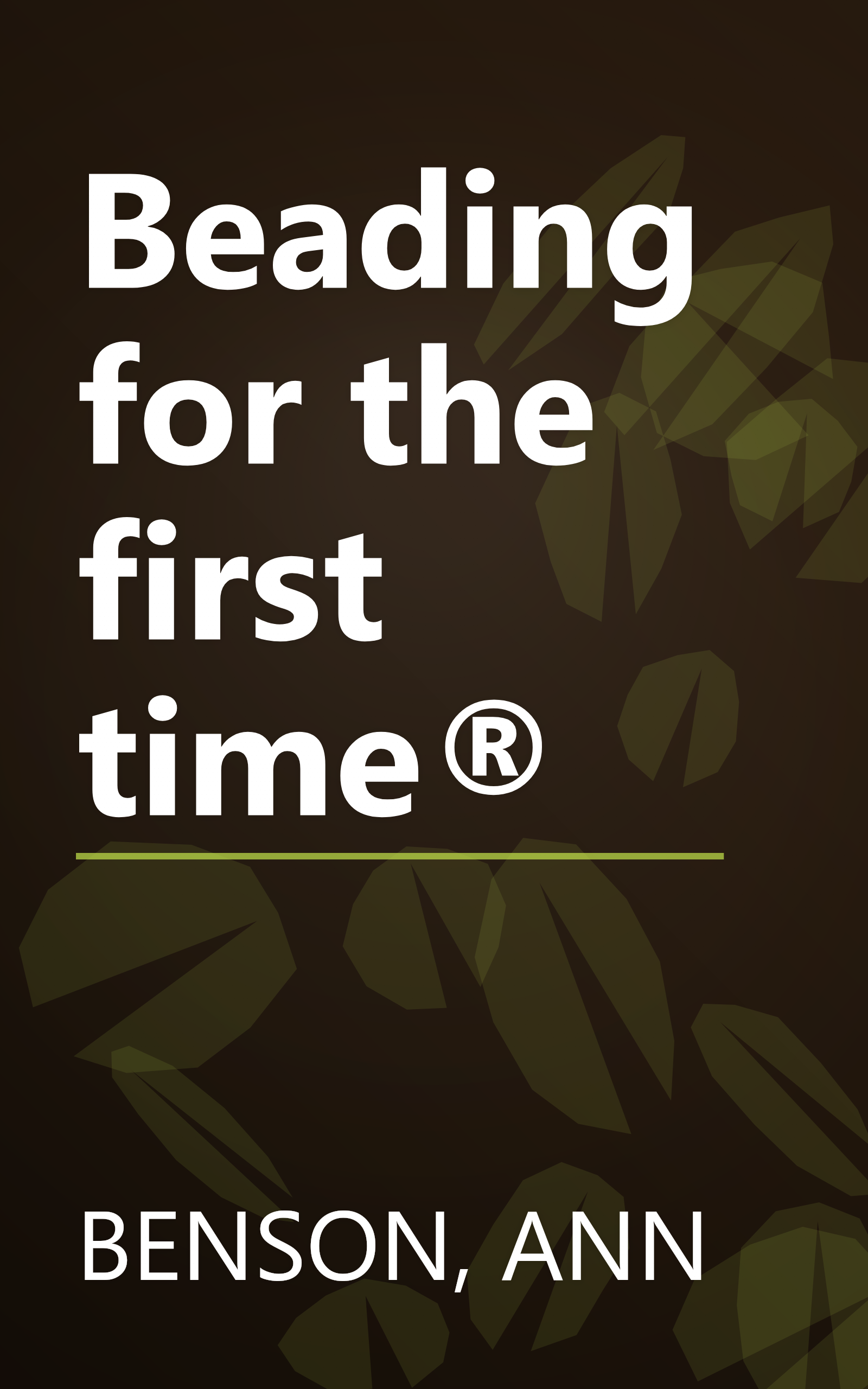 Beading for the first time® book cover