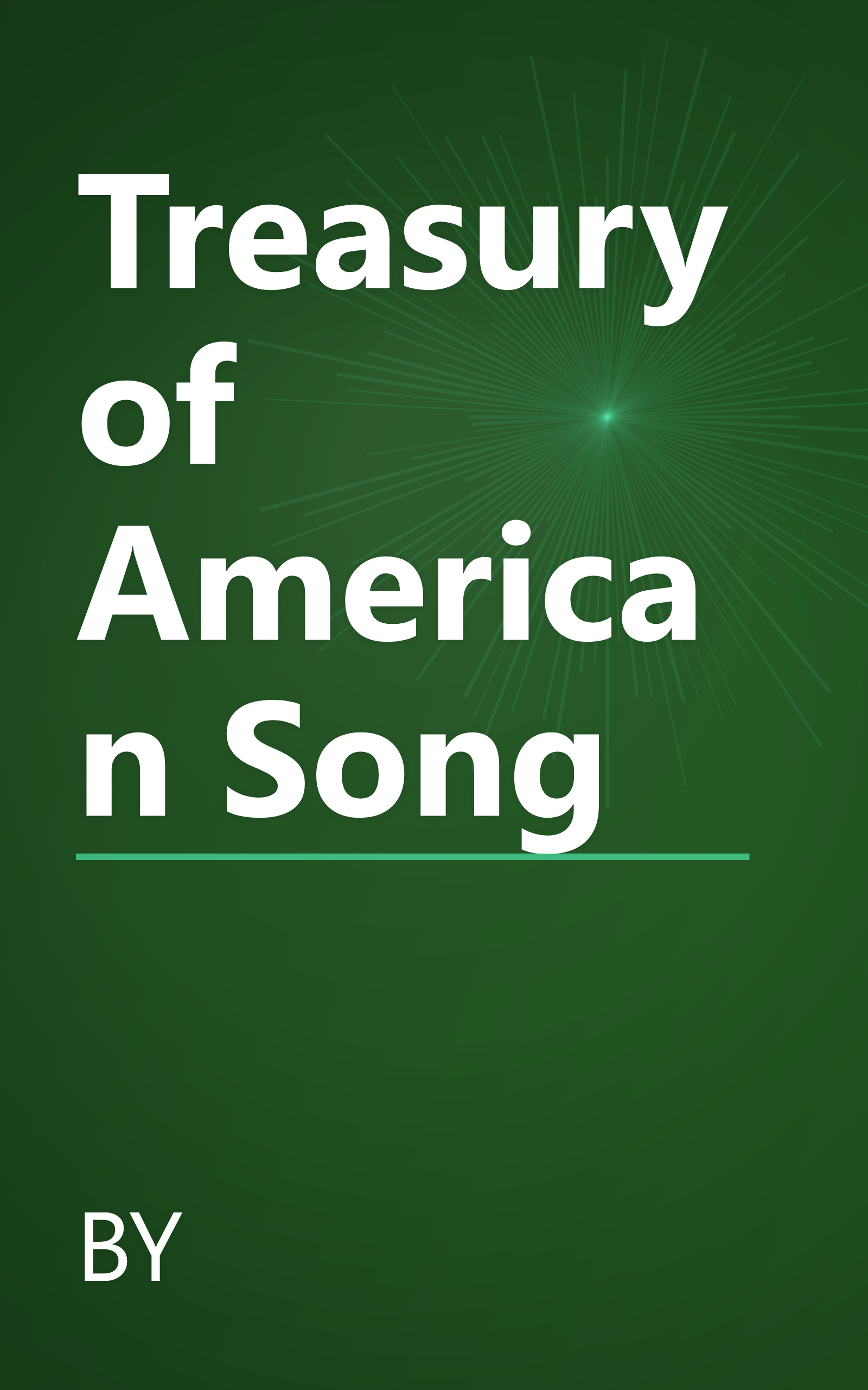 Treasury of American Song book cover