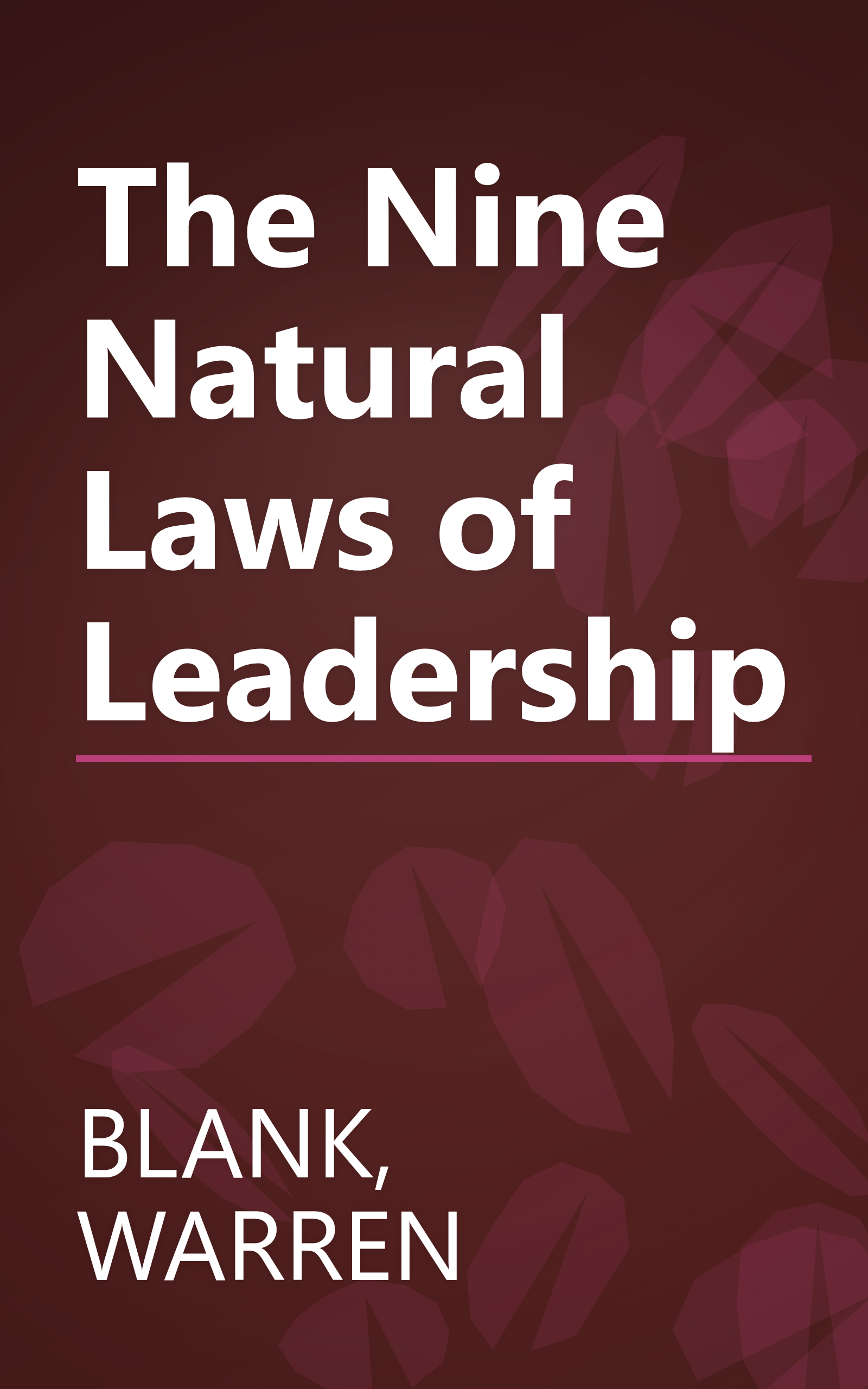 The Nine Natural Laws of Leadership book cover