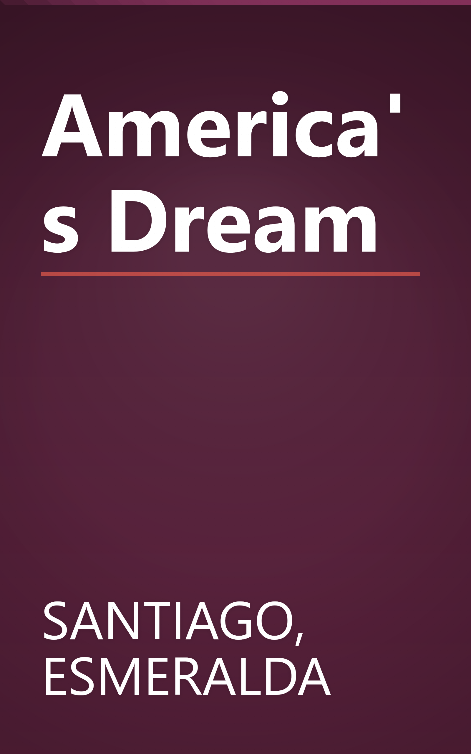 America's Dream book cover