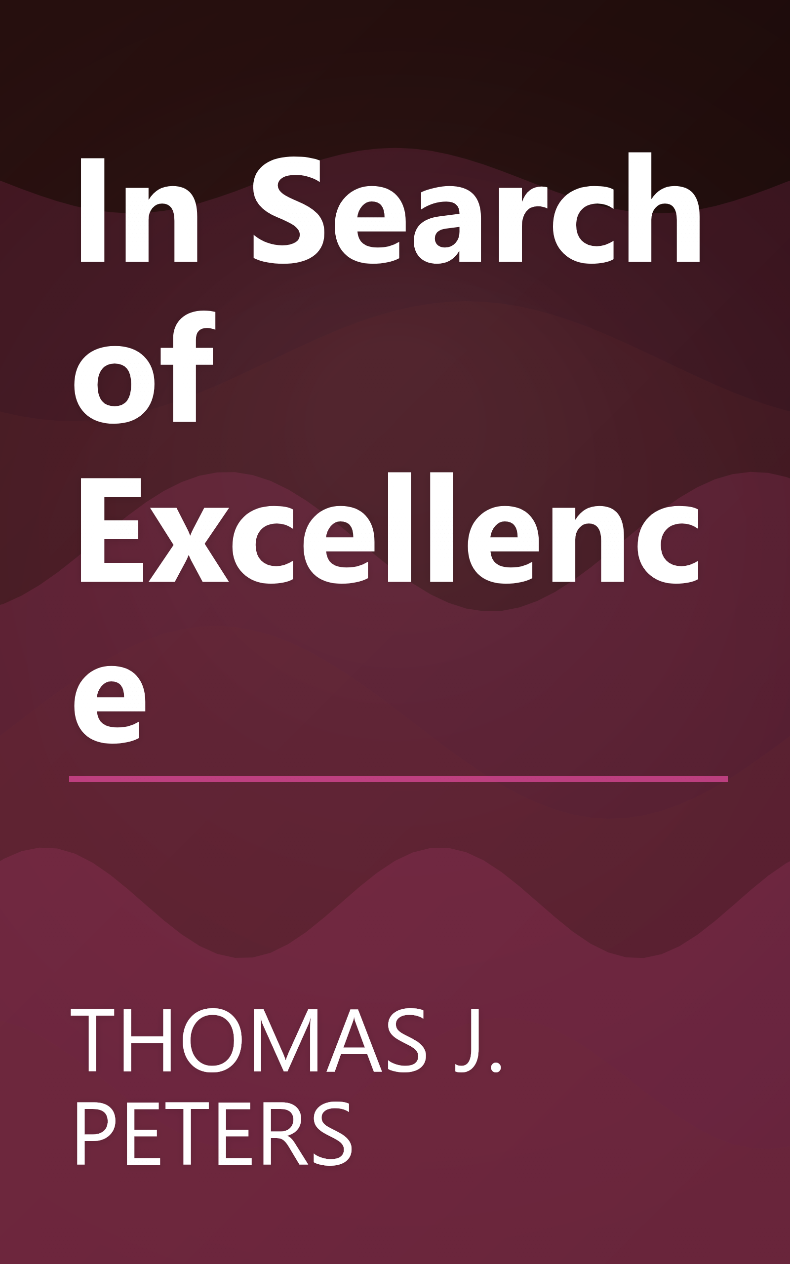 In Search of Excellence book cover