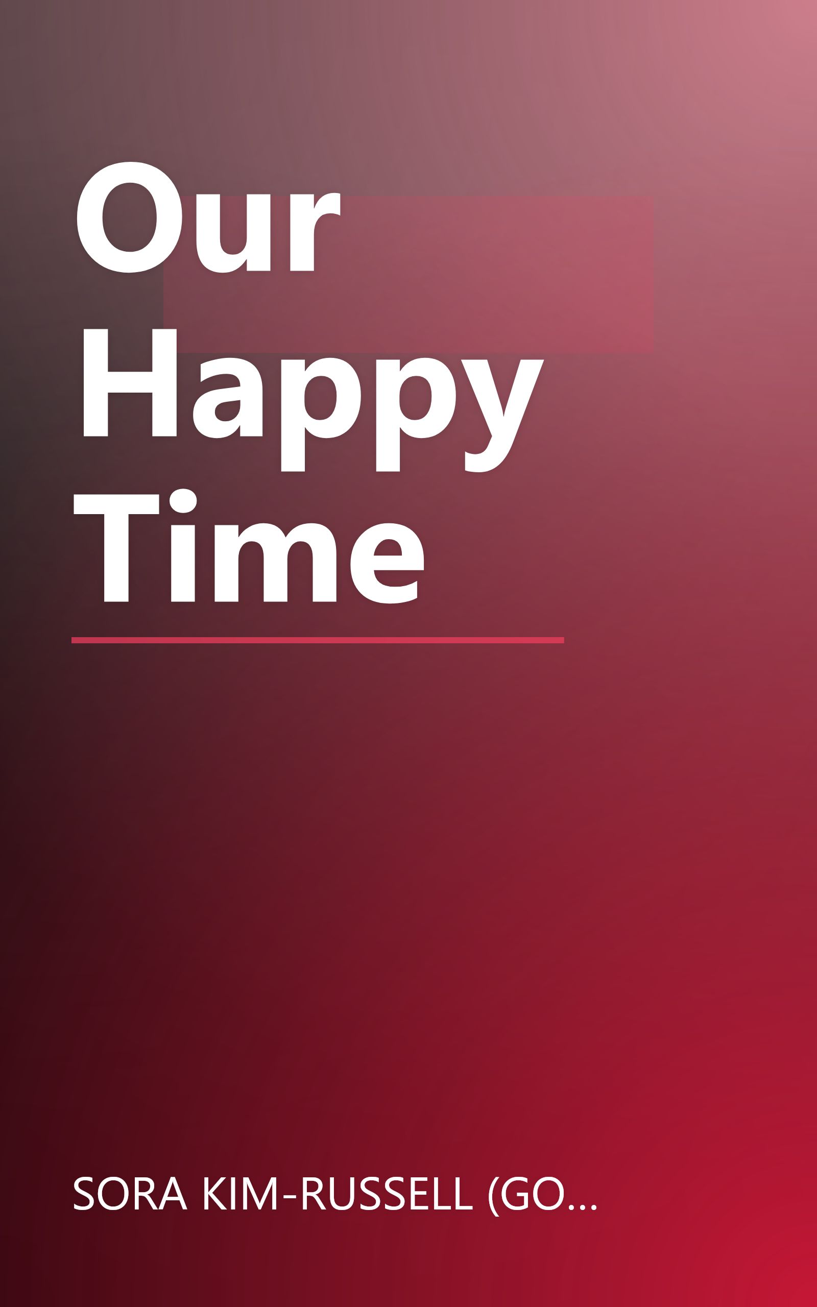 Our Happy Time book cover