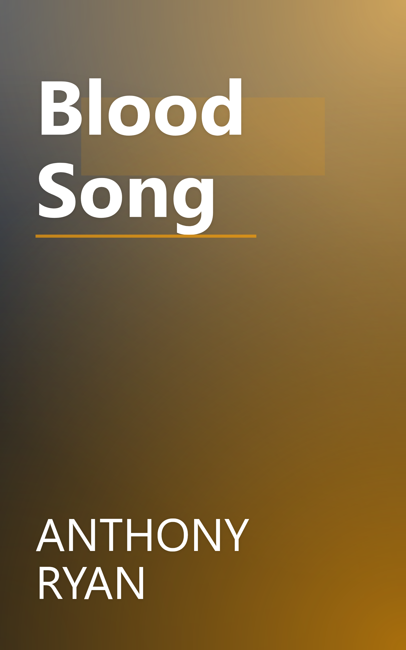 Blood Song book cover