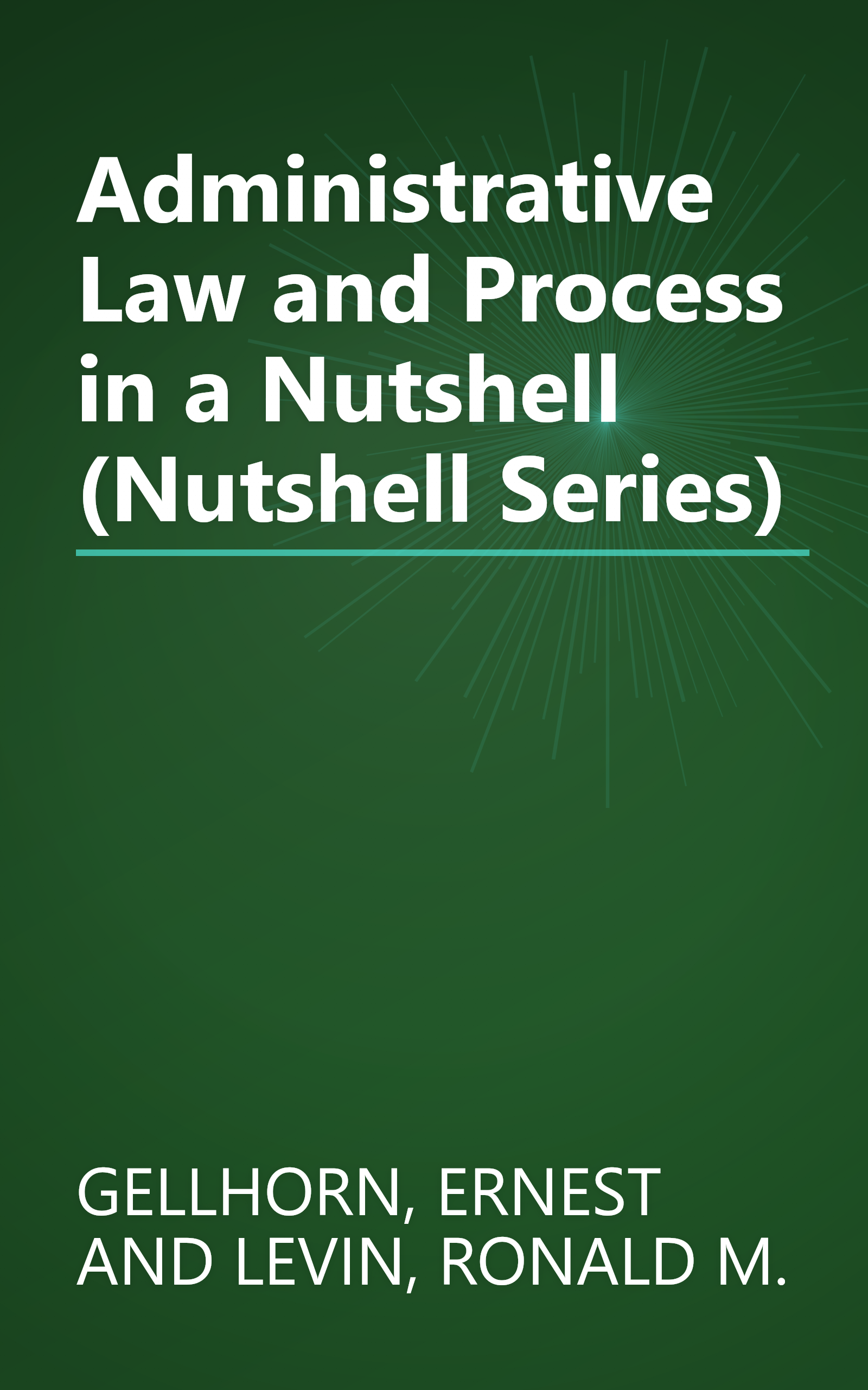 Administrative Law and Process in a Nutshell (Nutshell Series) book cover