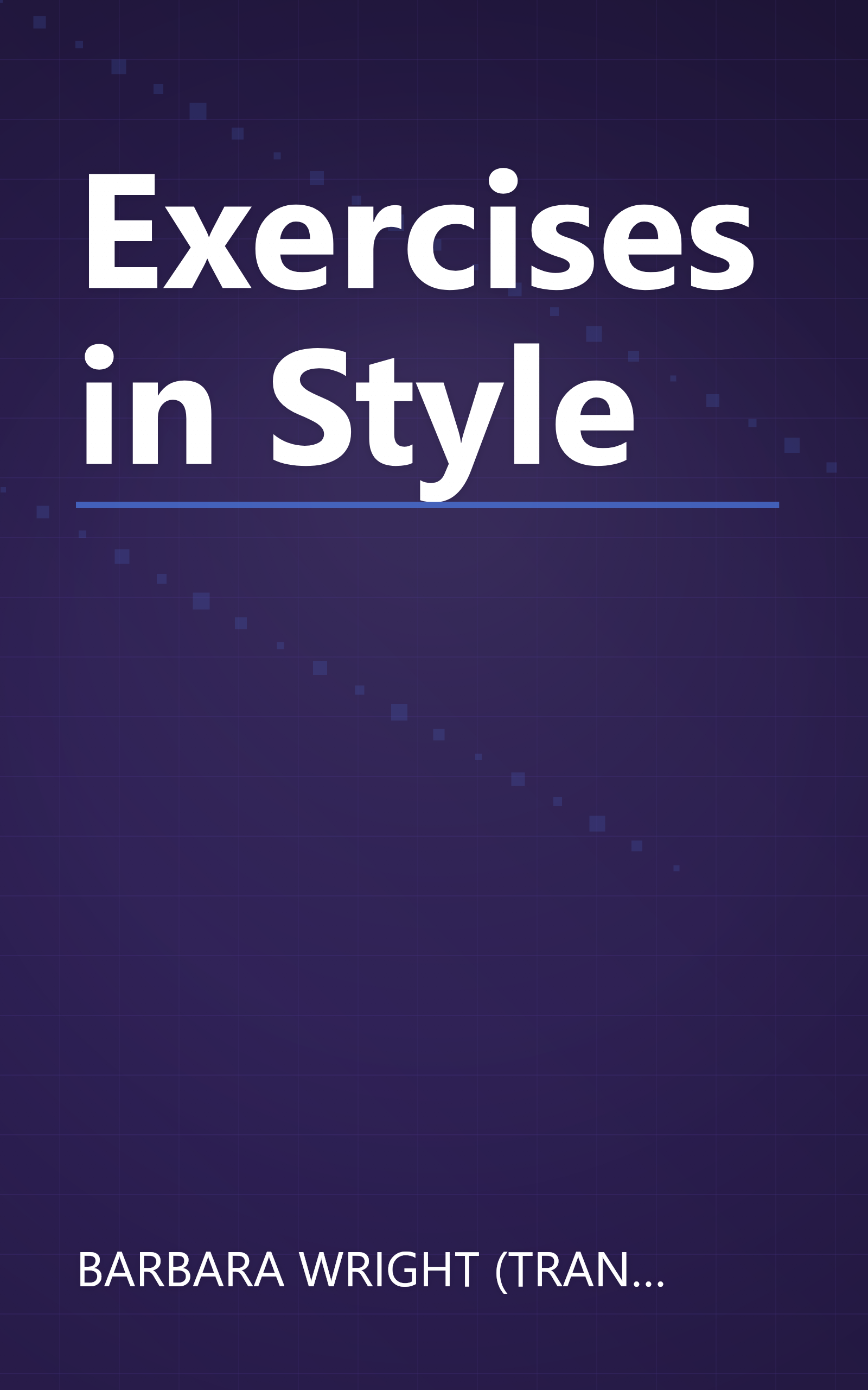 Exercises in Style book cover