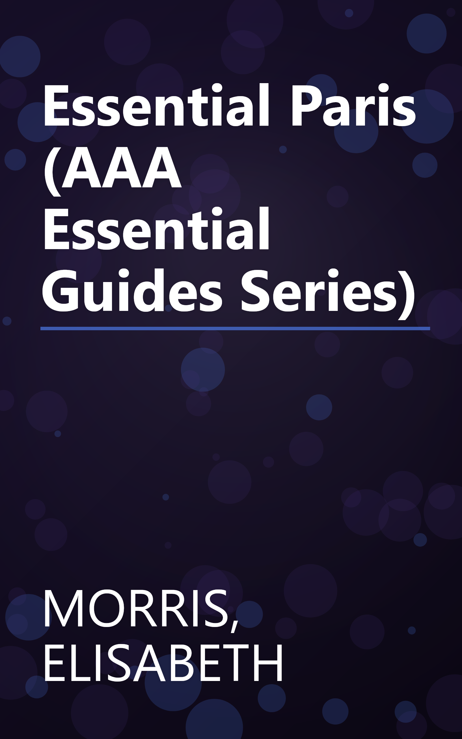 Essential Paris (AAA Essential Guides Series) book cover