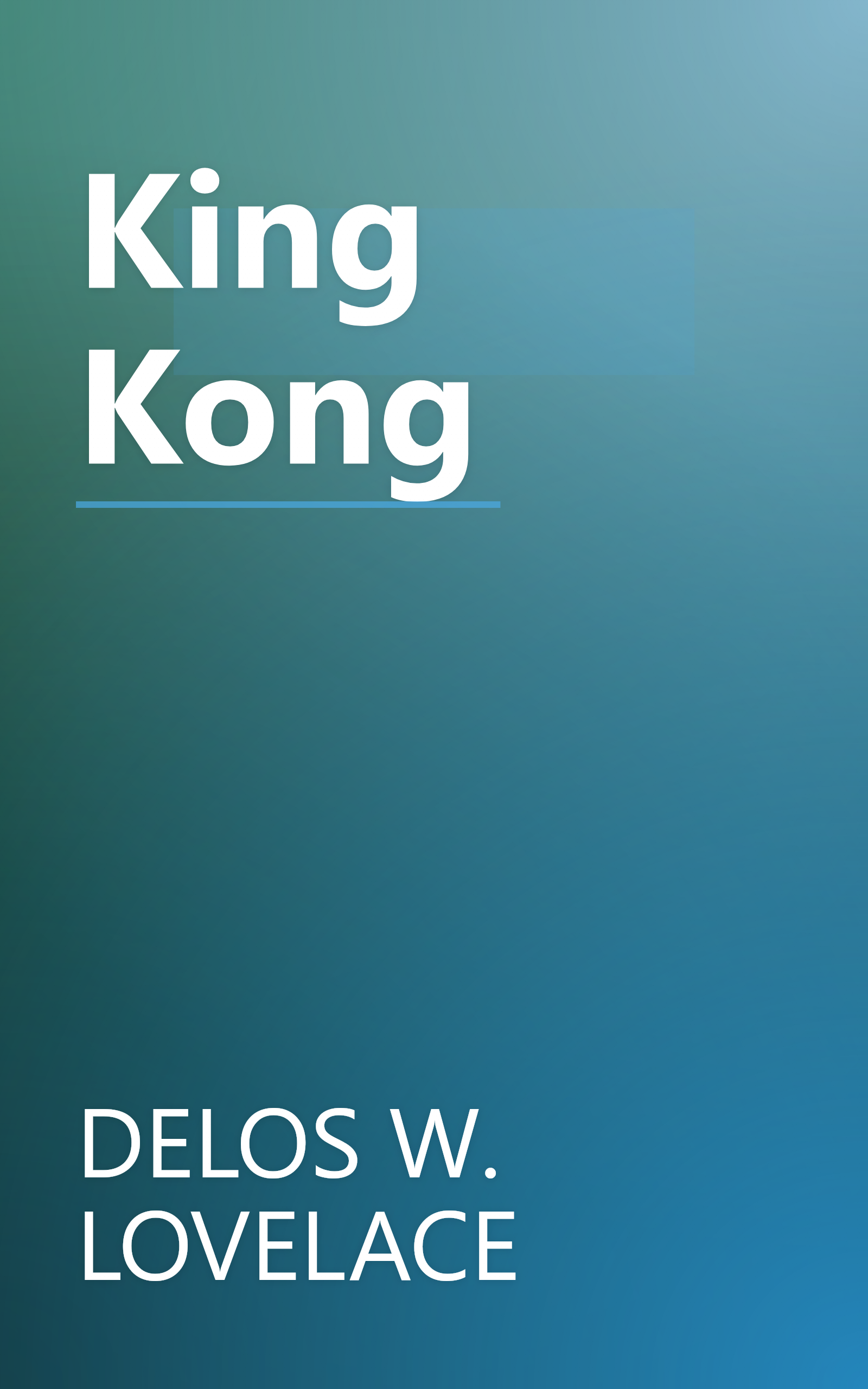 King Kong book cover