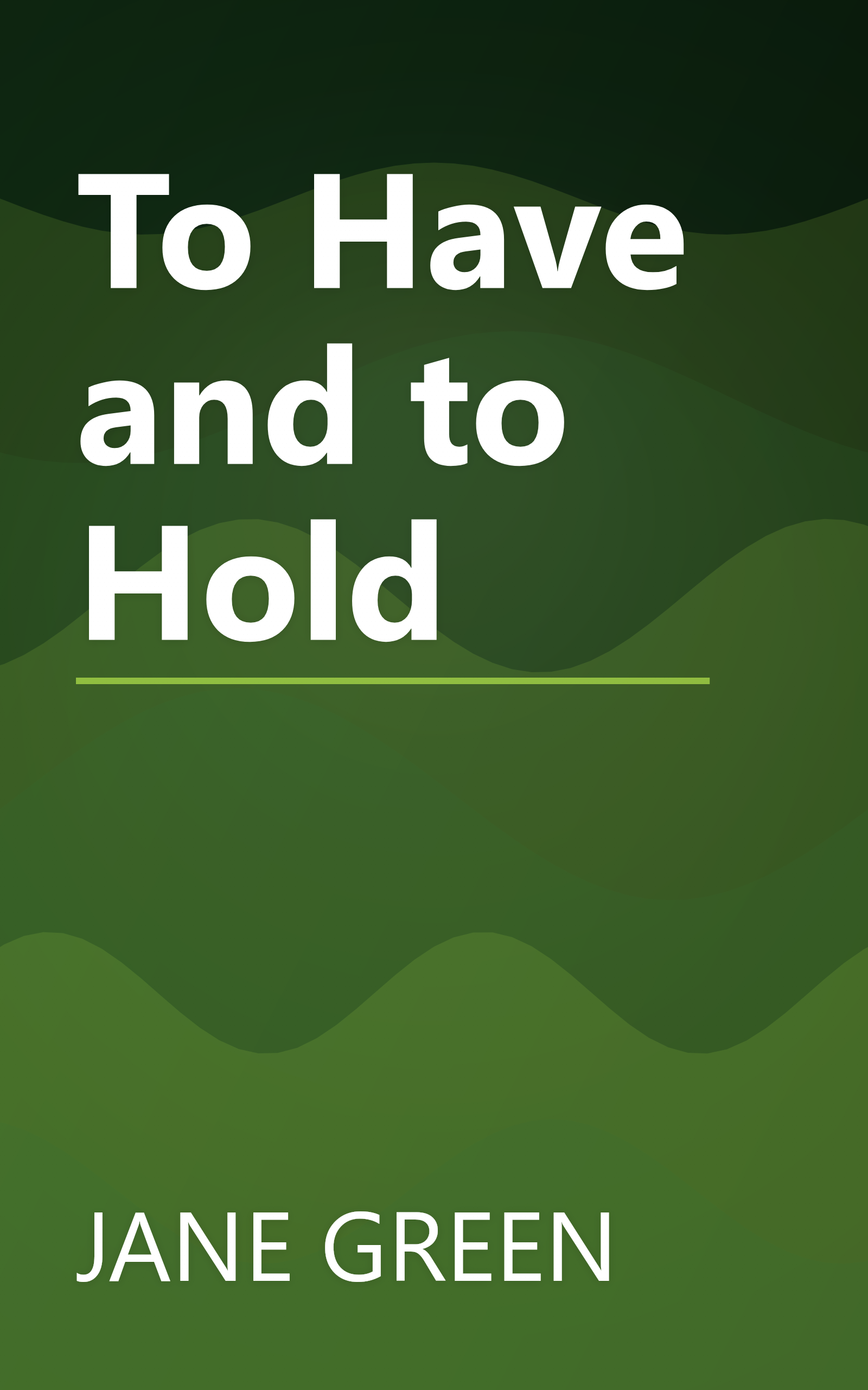 To Have and to Hold book cover