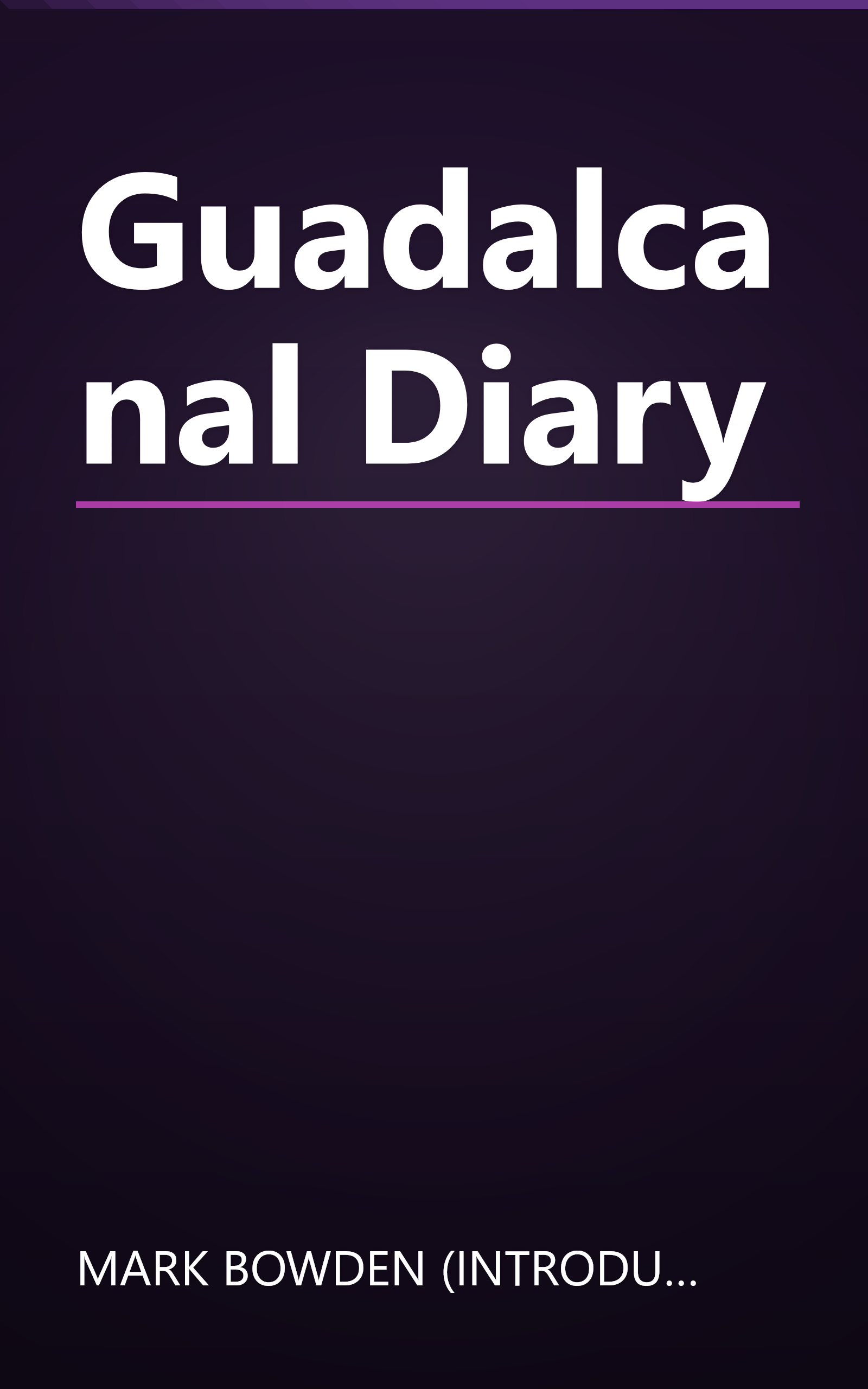 Guadalcanal Diary book cover