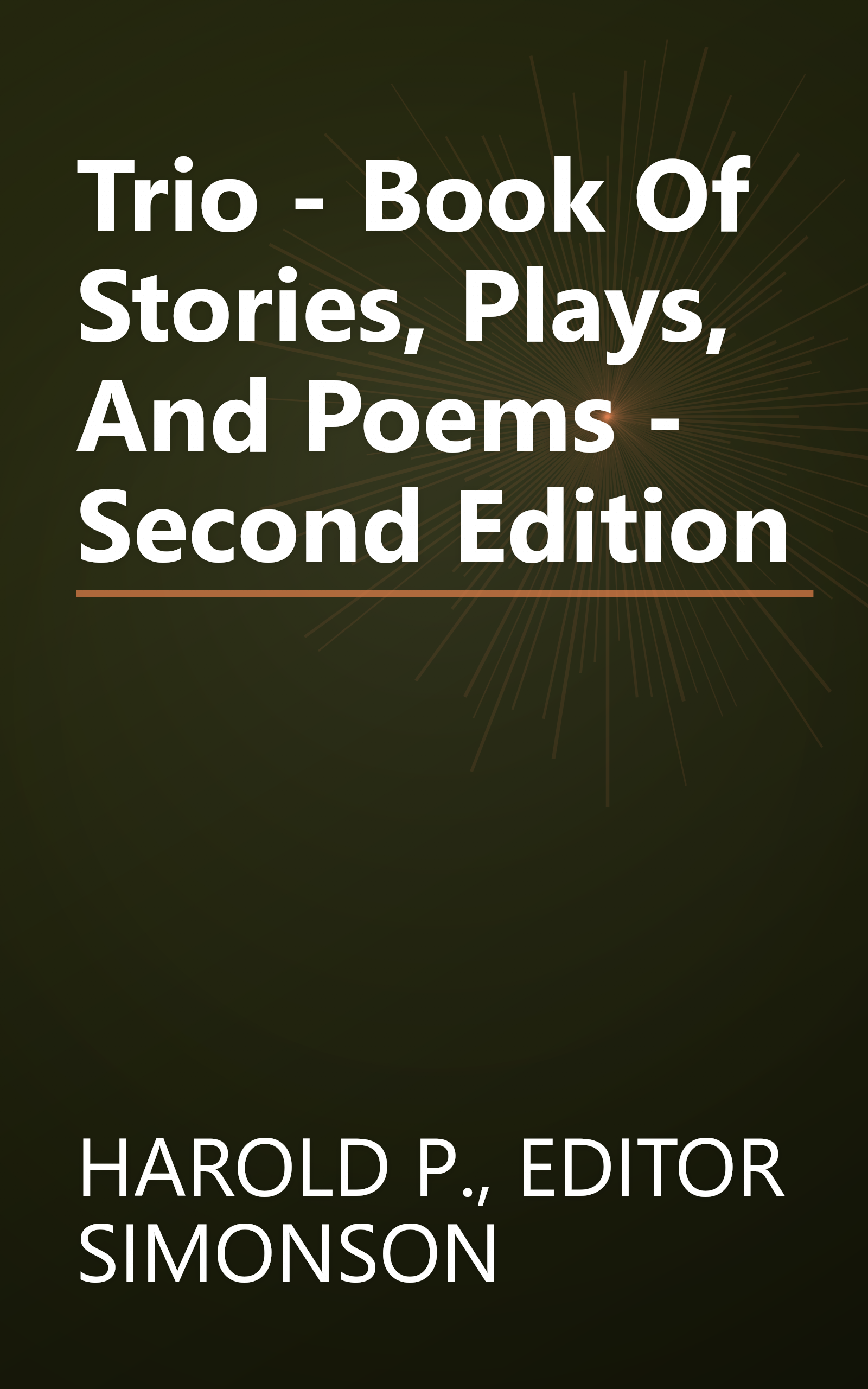 Trio - Book Of Stories, Plays, And Poems - Second Edition book cover