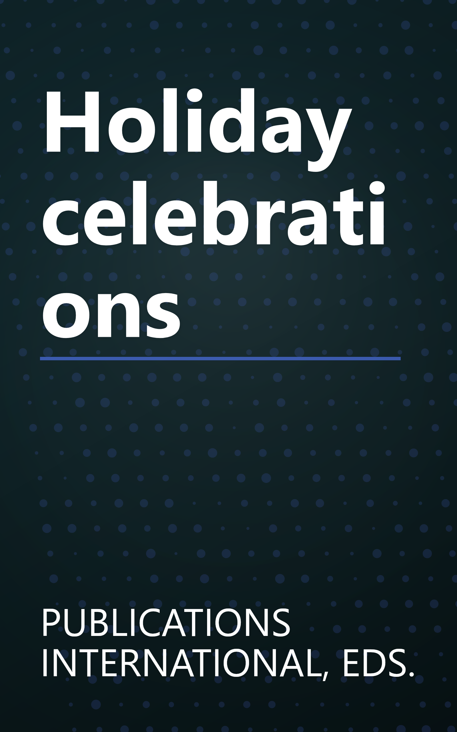 Holiday celebrations book cover