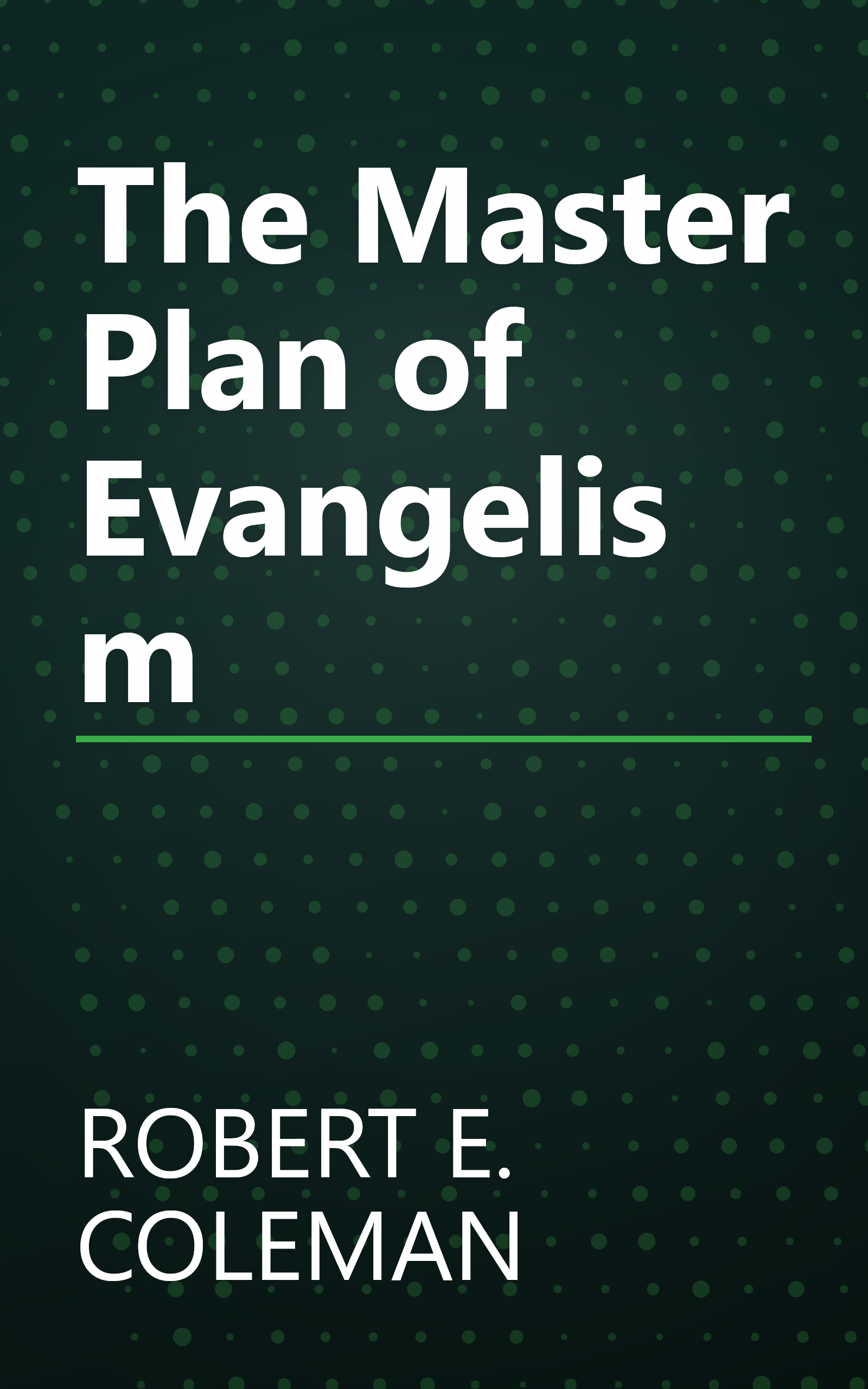The Master Plan of Evangelism book cover