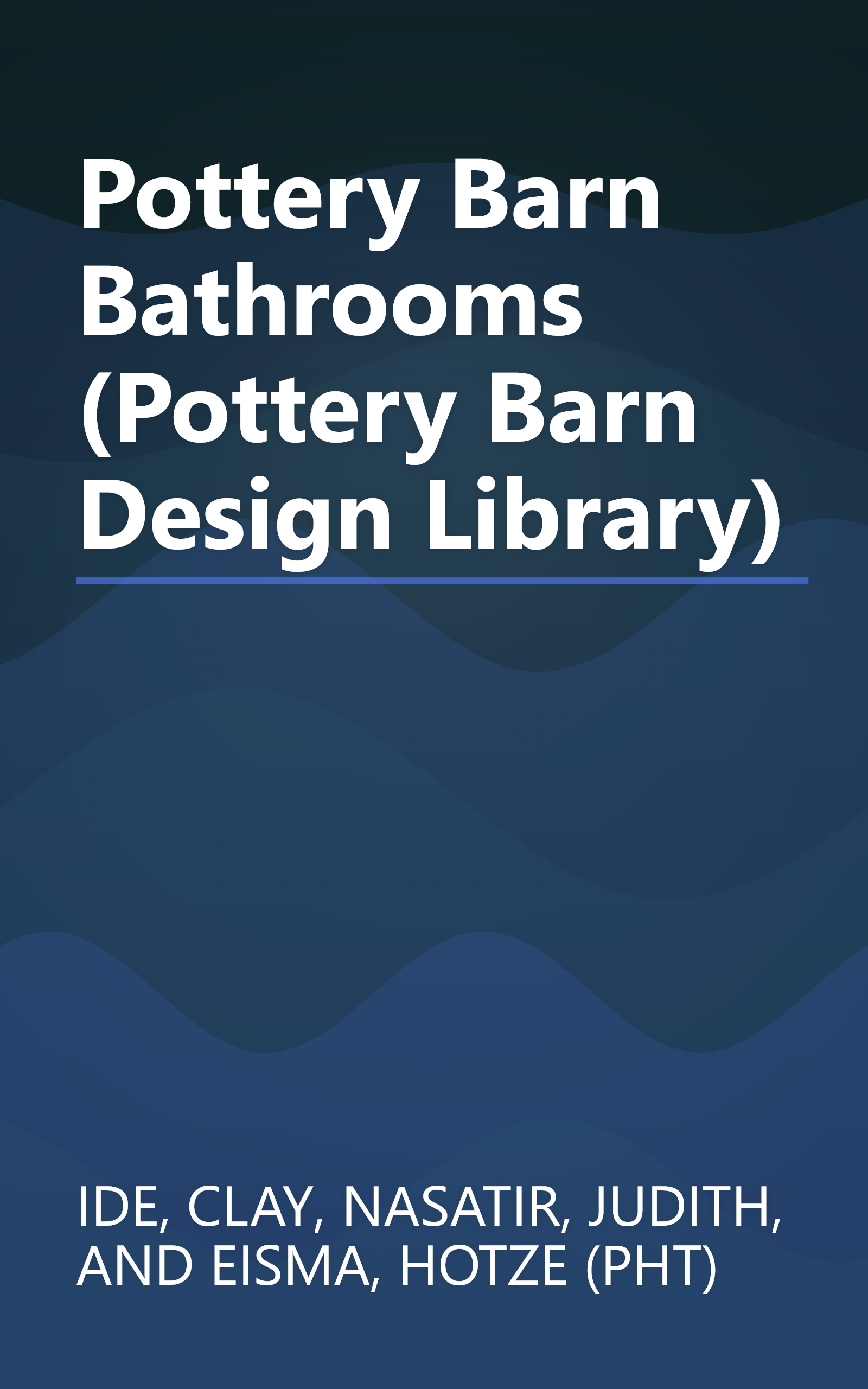 Pottery Barn Bathrooms (Pottery Barn Design Library) book cover