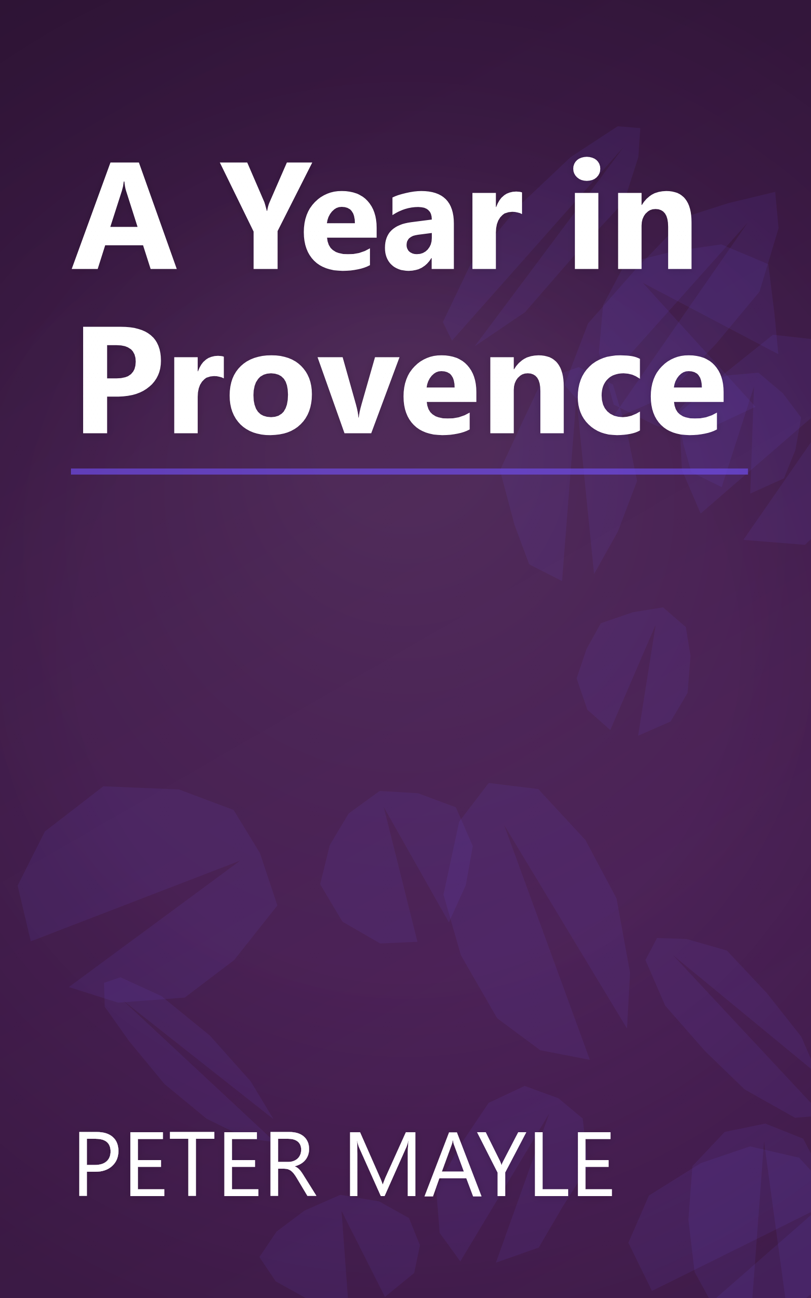 A Year in Provence book cover
