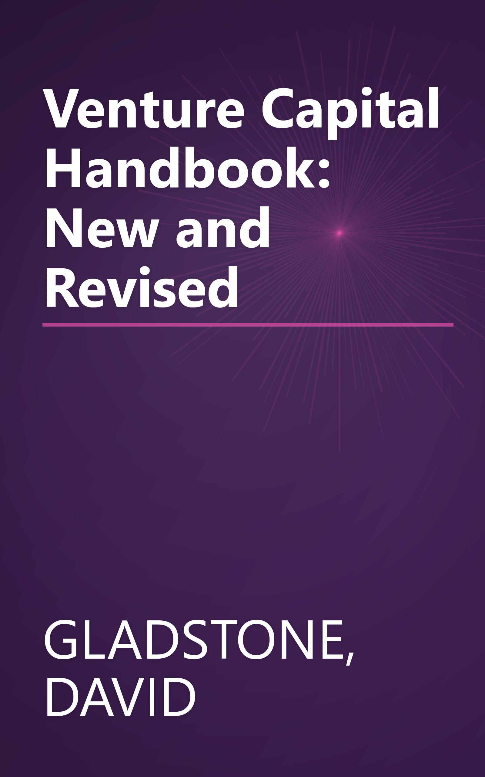 Venture Capital Handbook: New and Revised book cover
