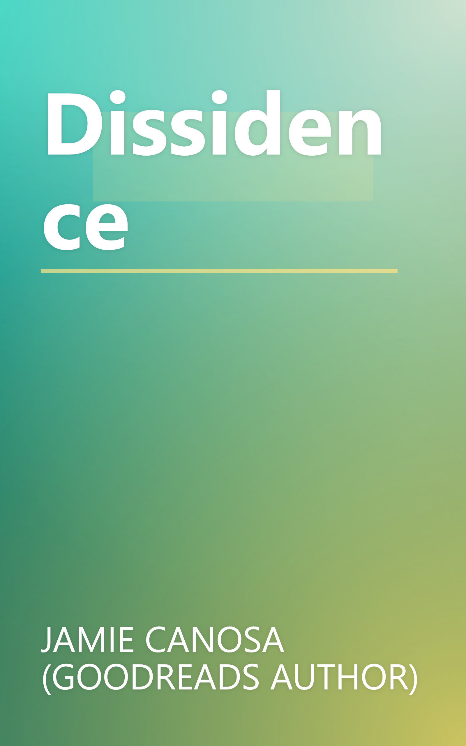 Dissidence book cover