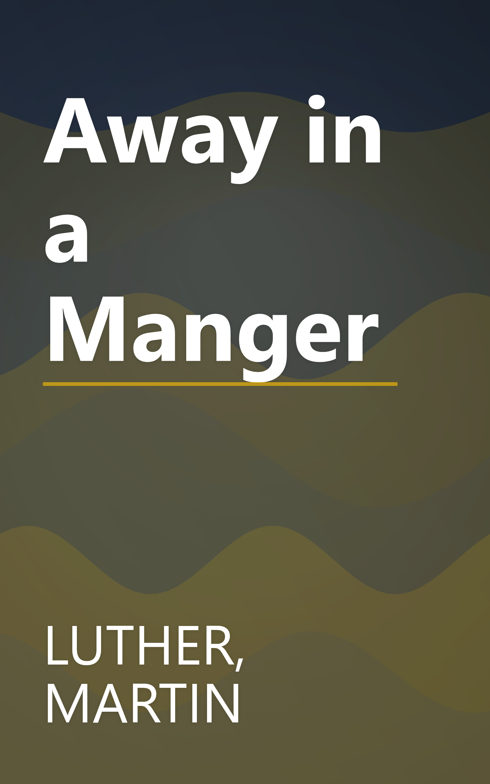 Away in a Manger book cover