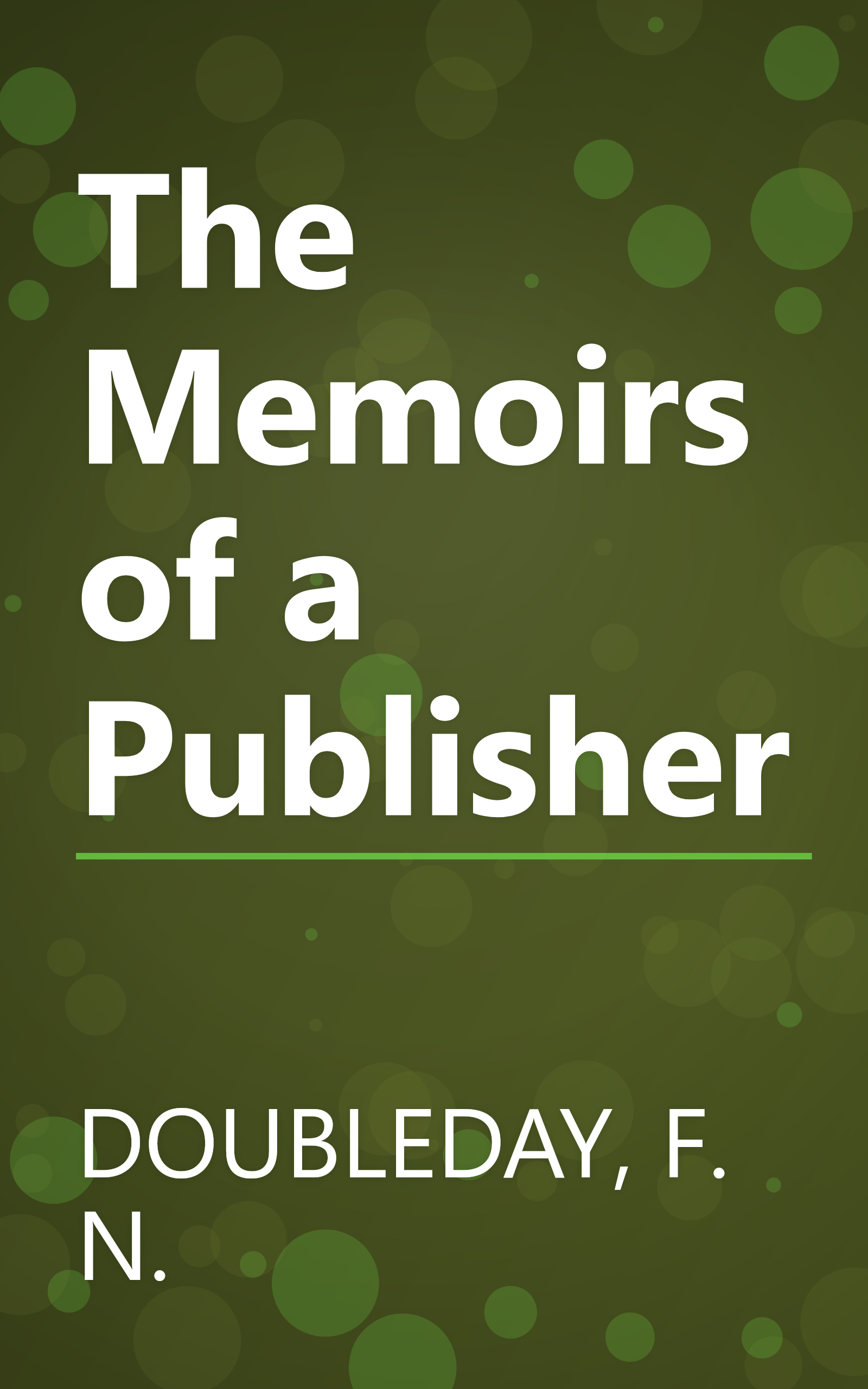 The Memoirs of a Publisher book cover