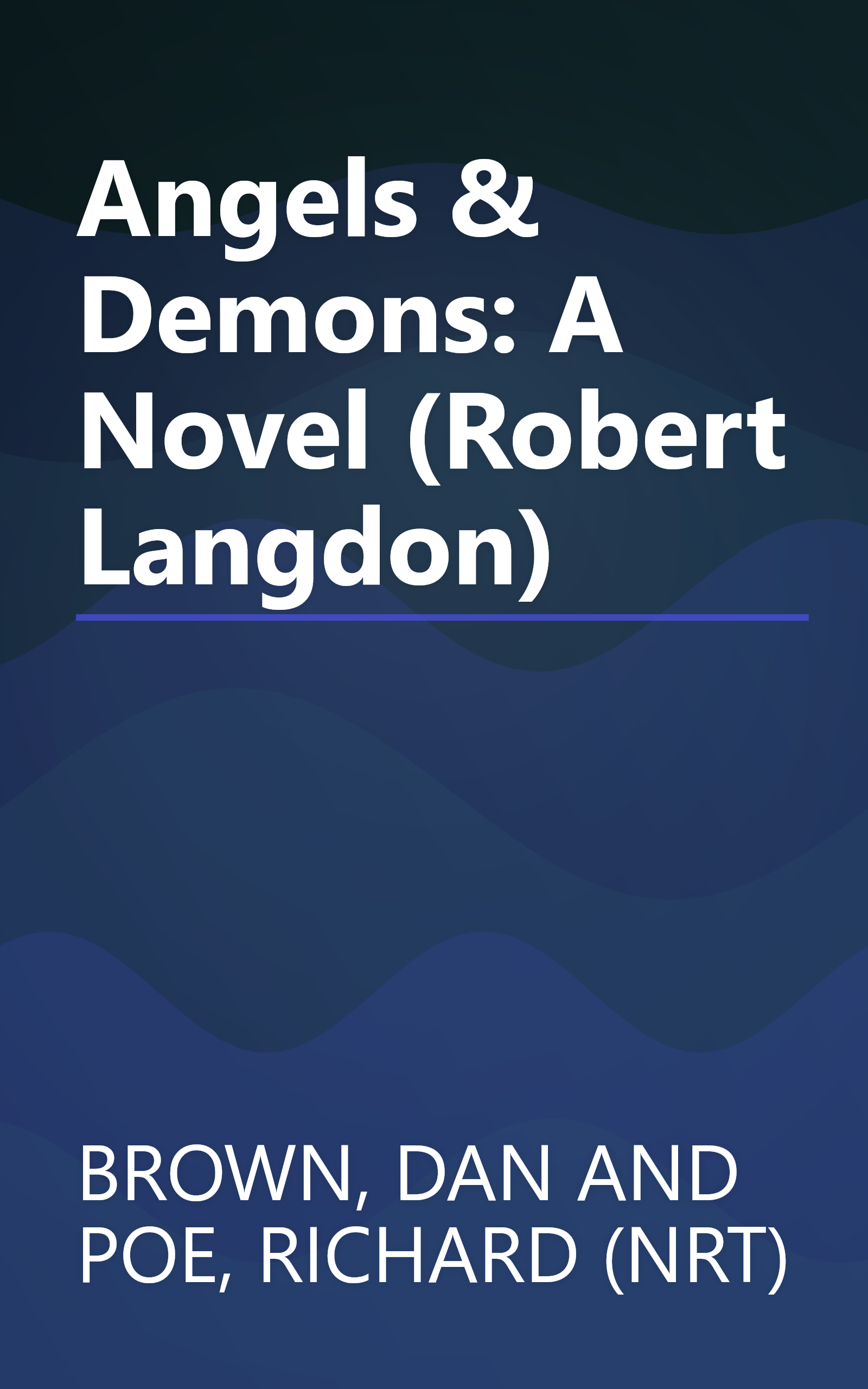 Angels & Demons: A Novel (Robert Langdon) book cover