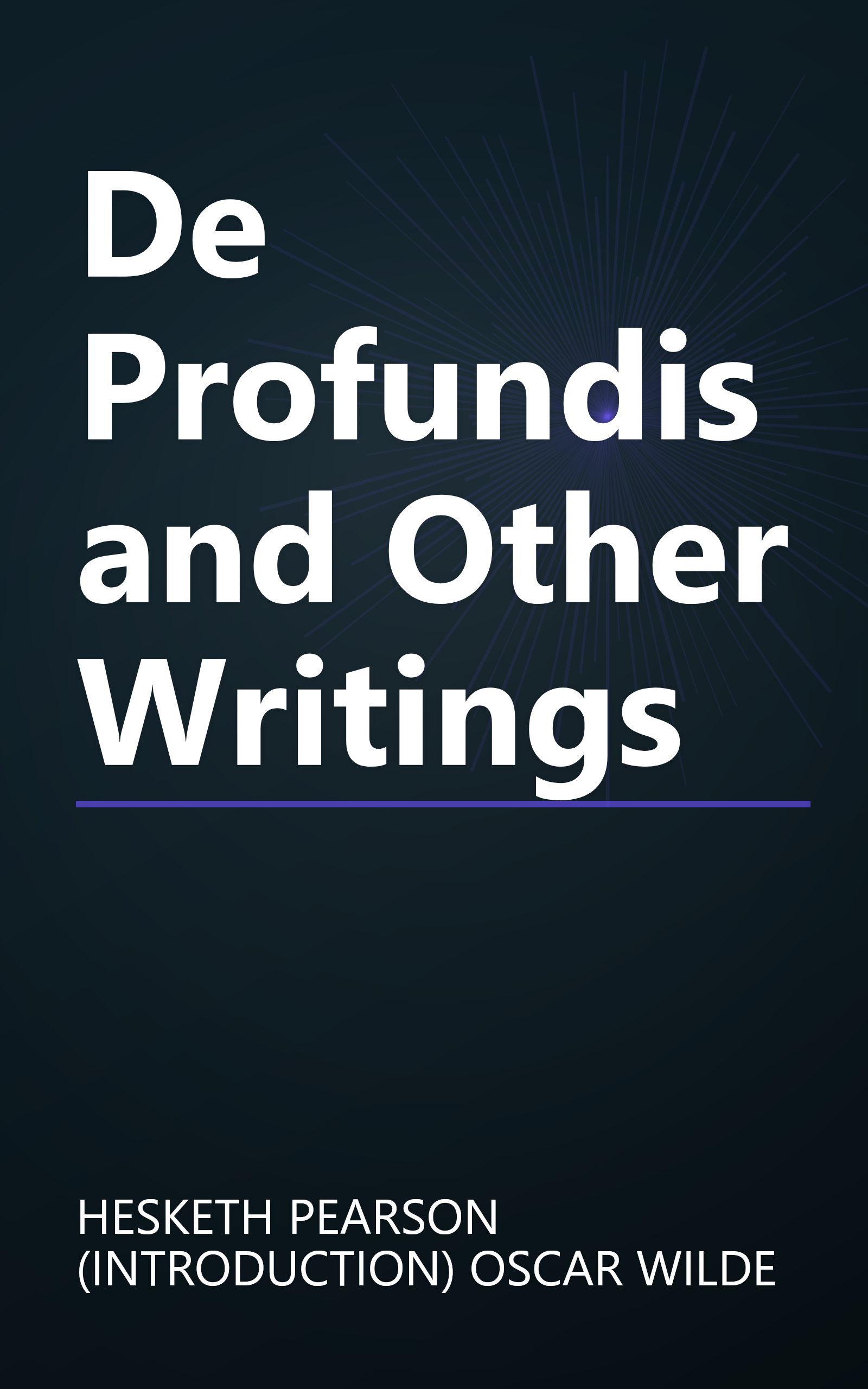De Profundis and Other Writings book cover