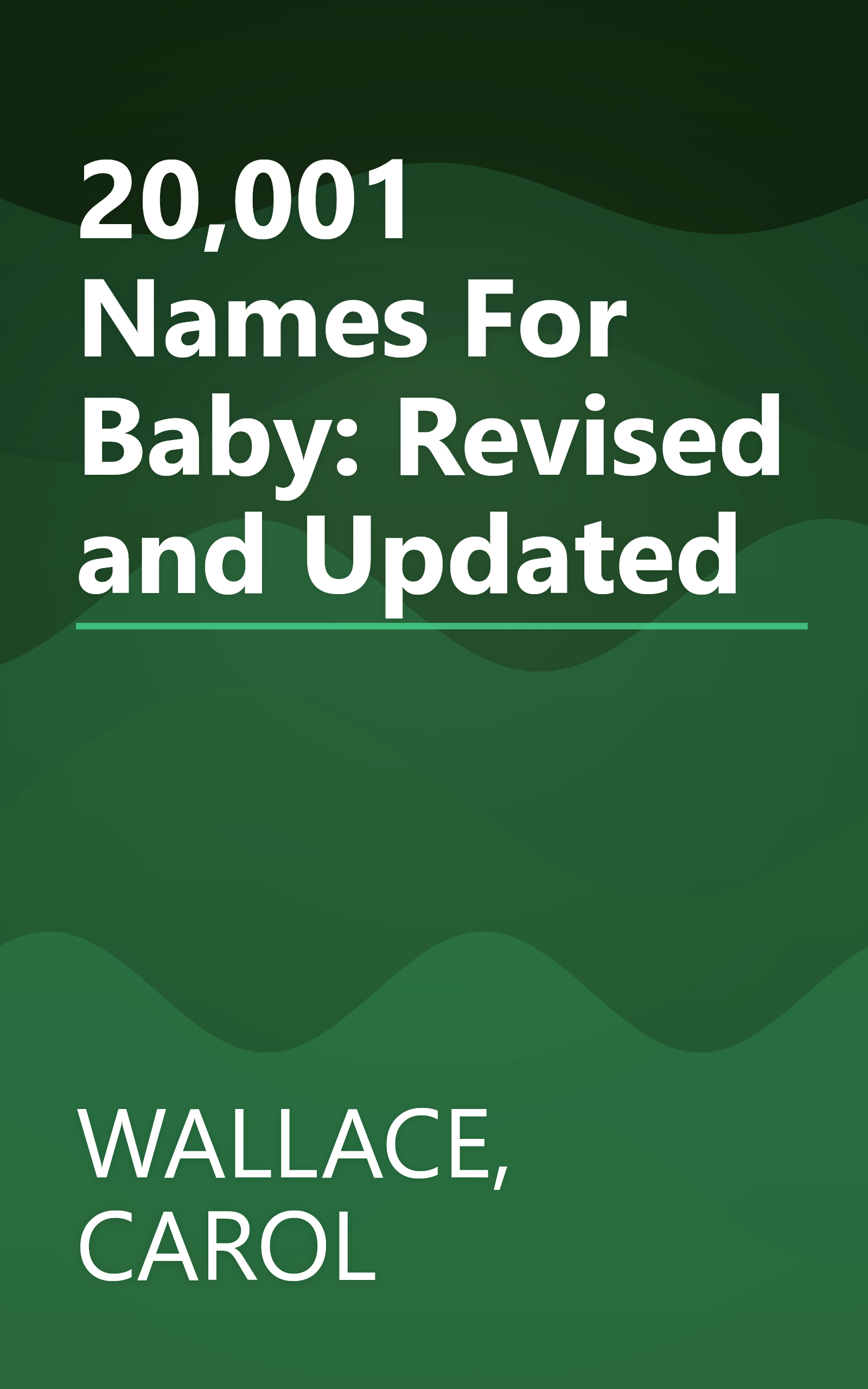 20,001 Names For Baby: Revised and Updated book cover