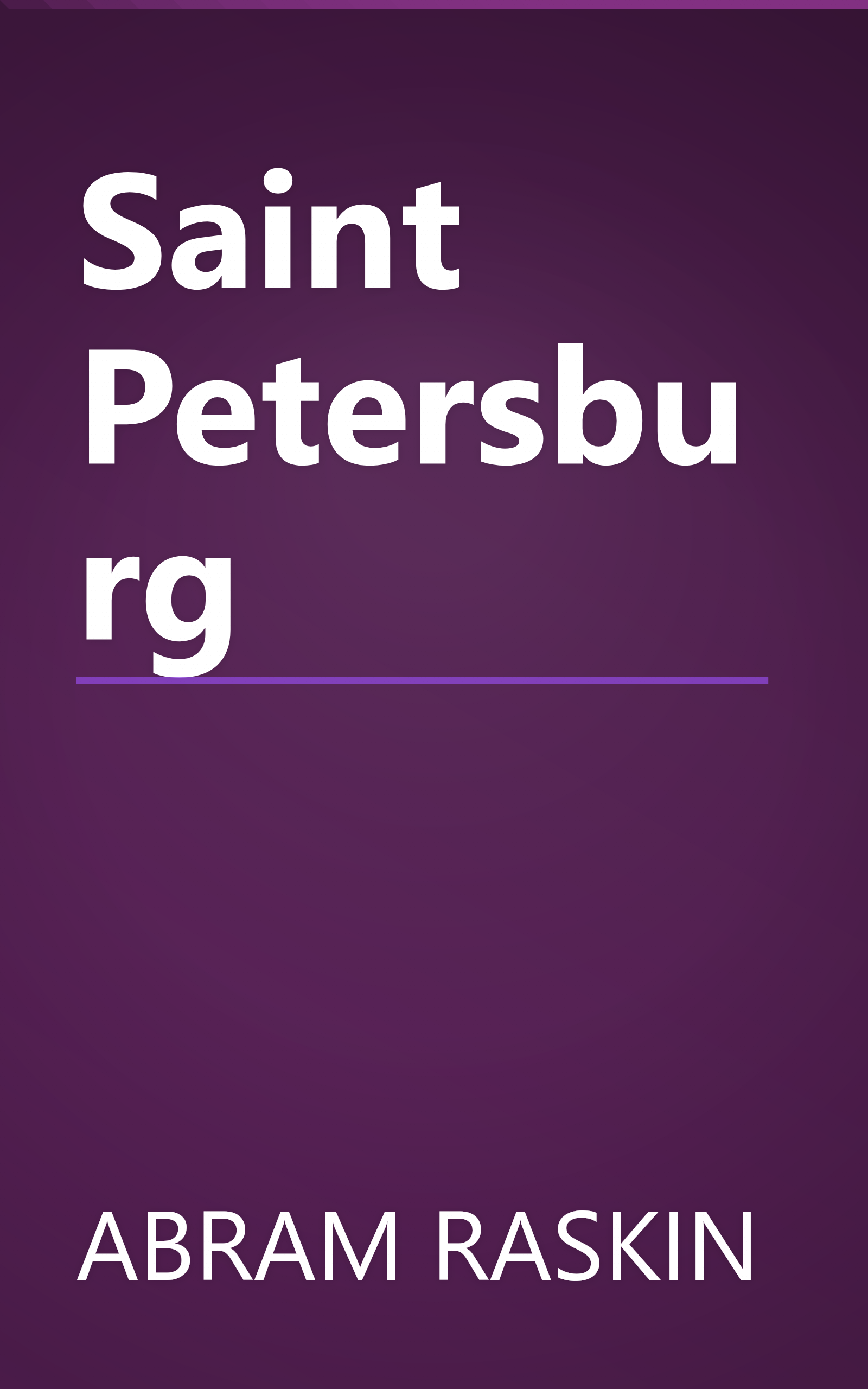 Saint Petersburg book cover