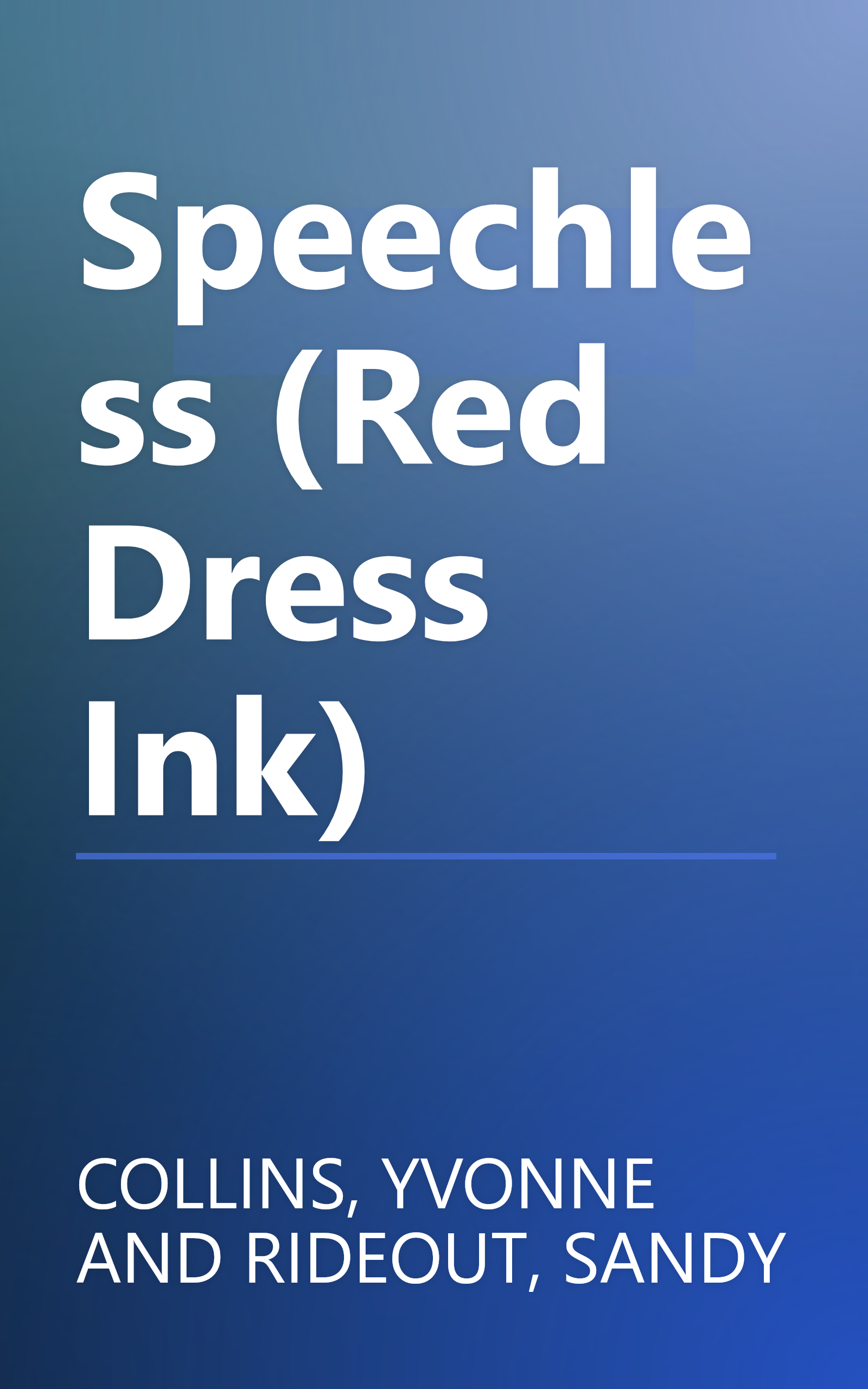 Speechless (Red Dress Ink) book cover