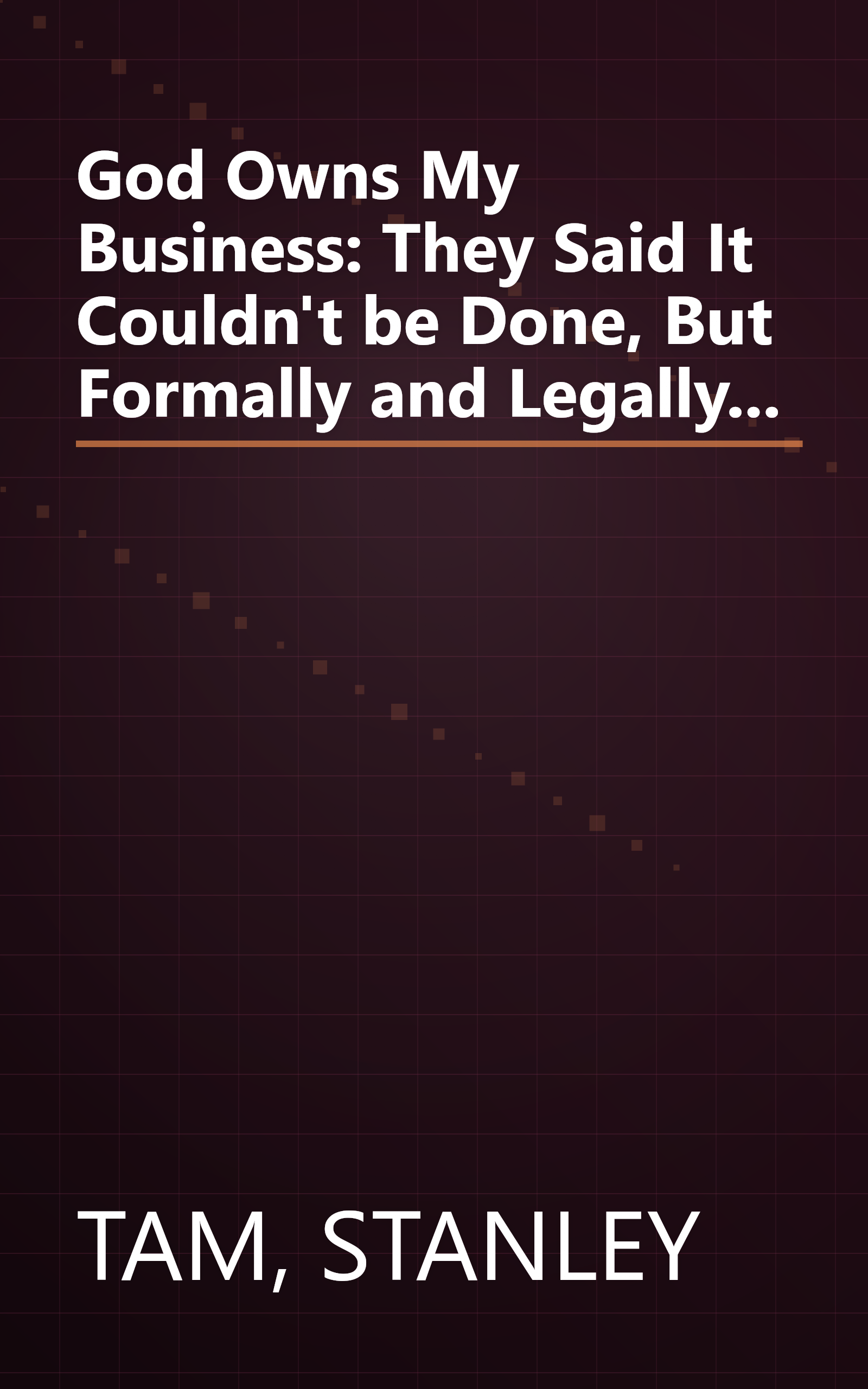 God Owns My Business: They Said It Couldn't be Done, But Formally and Legally... book cover