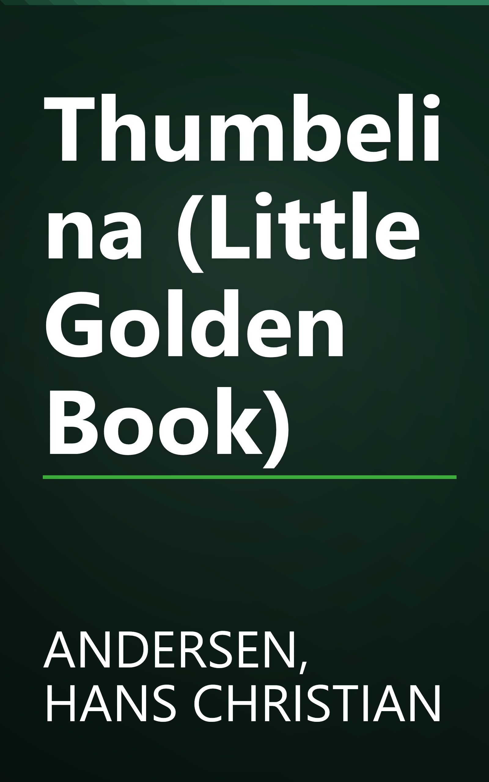 Thumbelina (Little Golden Book) book cover