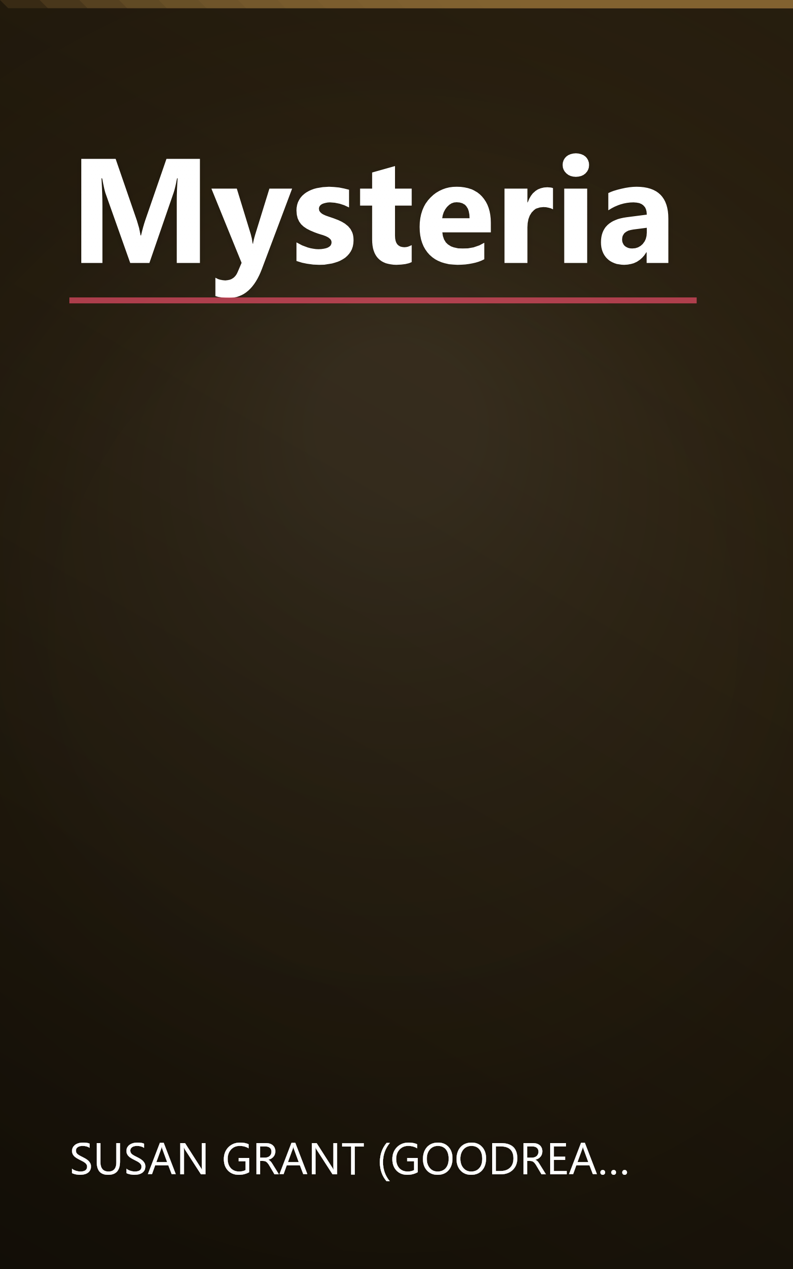 Mysteria book cover