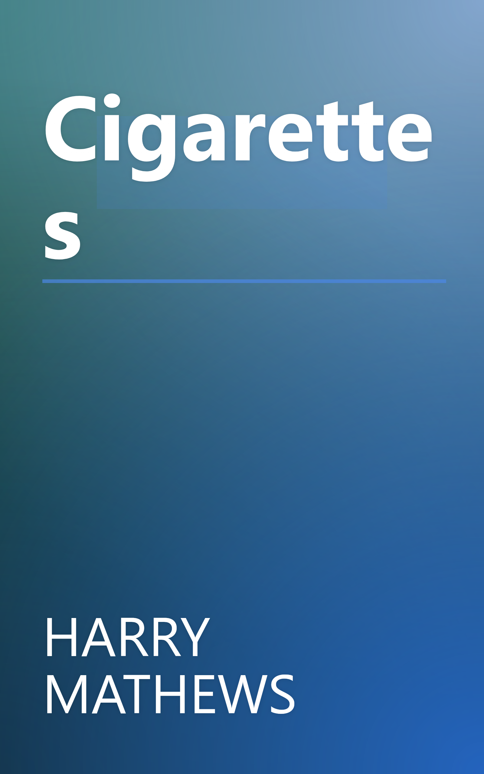 Cigarettes book cover