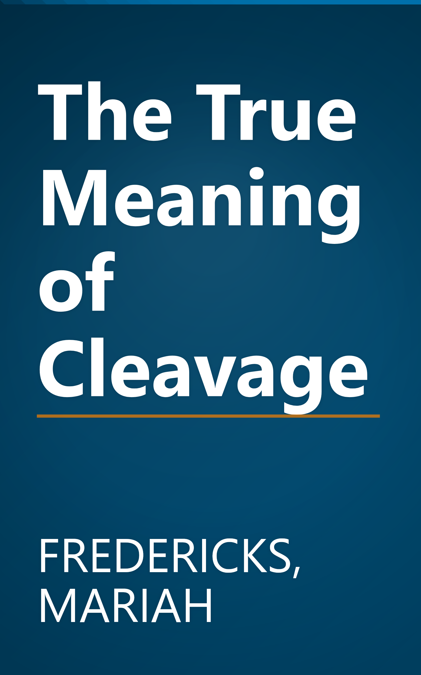 The True Meaning of Cleavage book cover