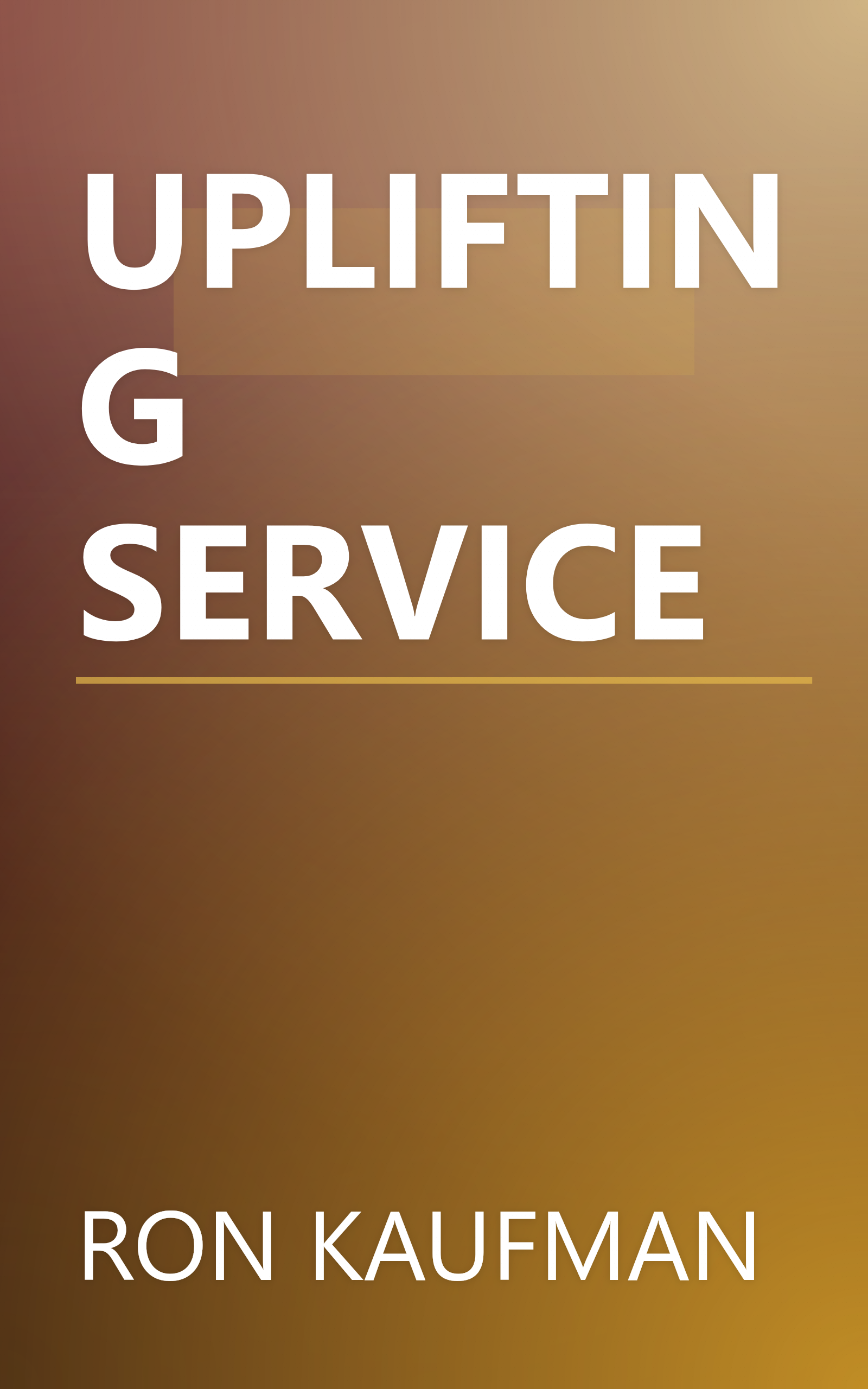 UPLIFTING SERVICE book cover