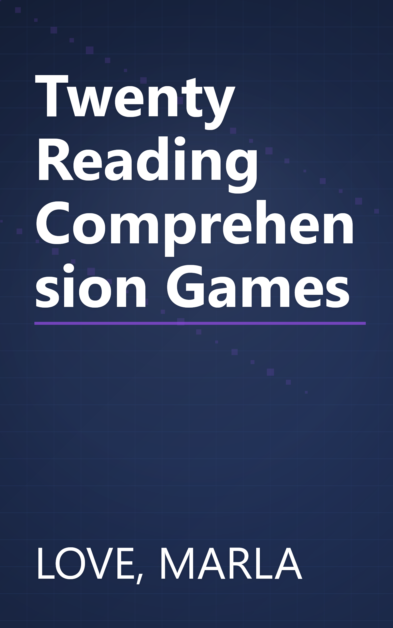 Twenty Reading Comprehension Games book cover
