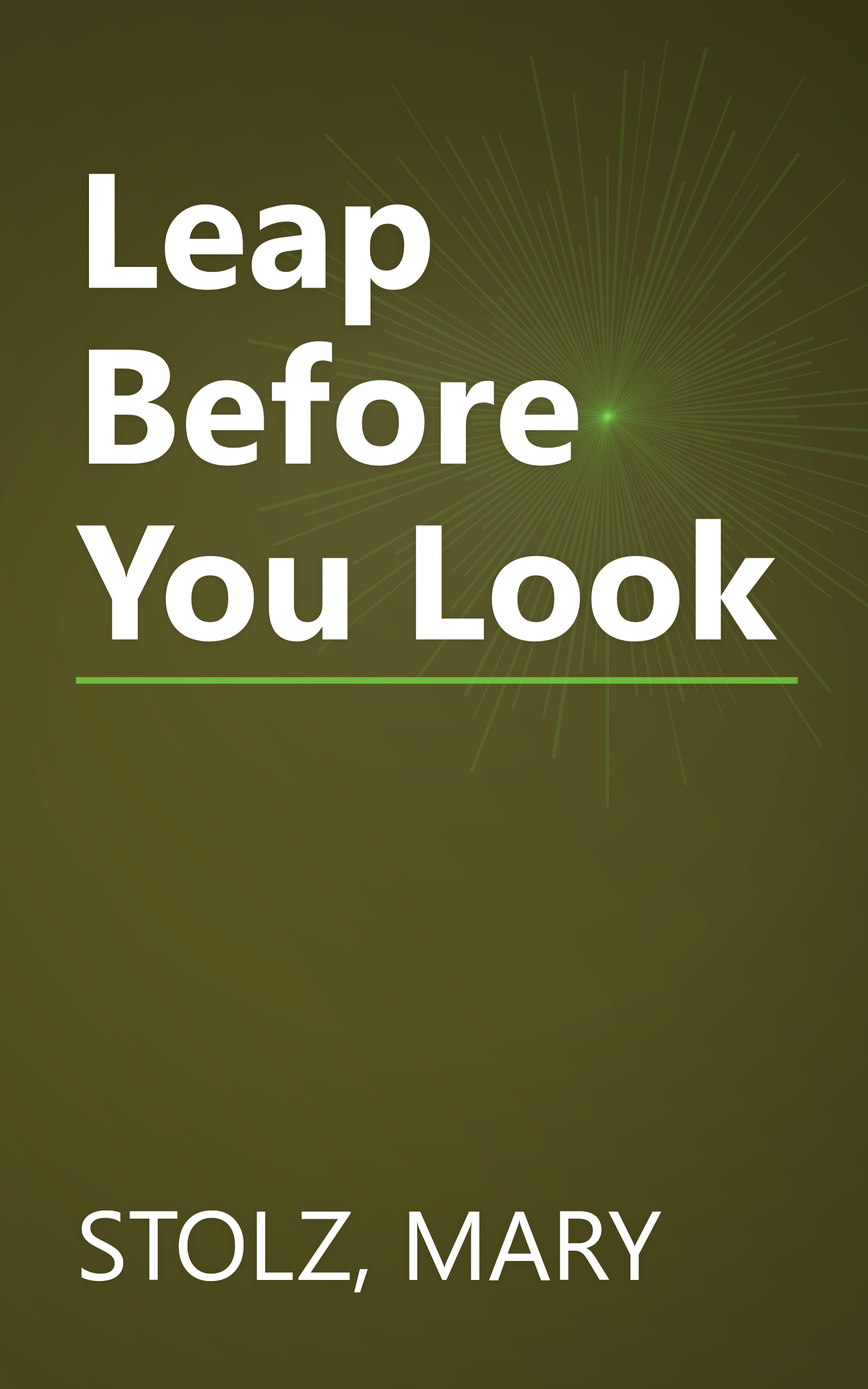 Leap Before You Look book cover