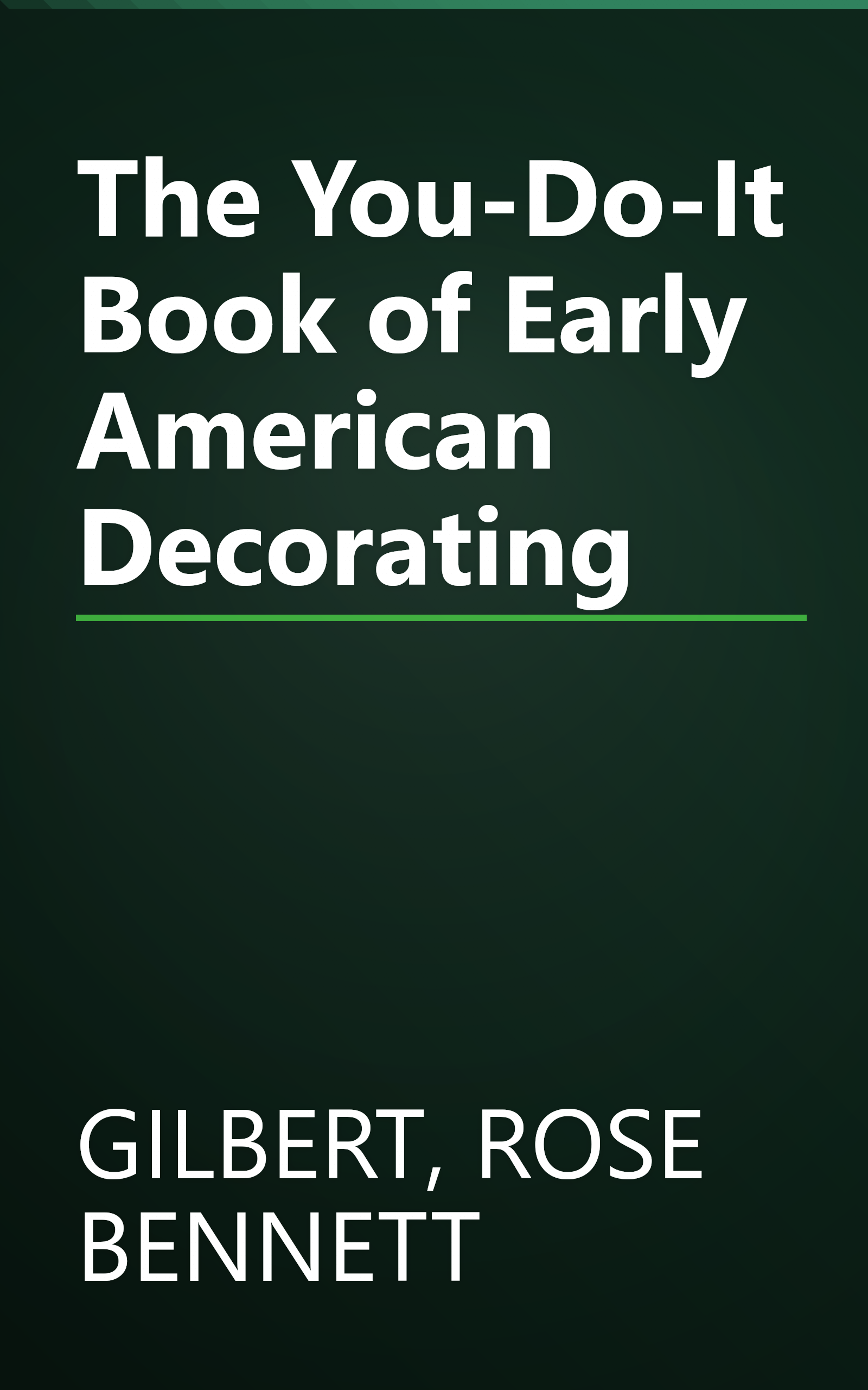 The You-Do-It Book of Early American Decorating book cover