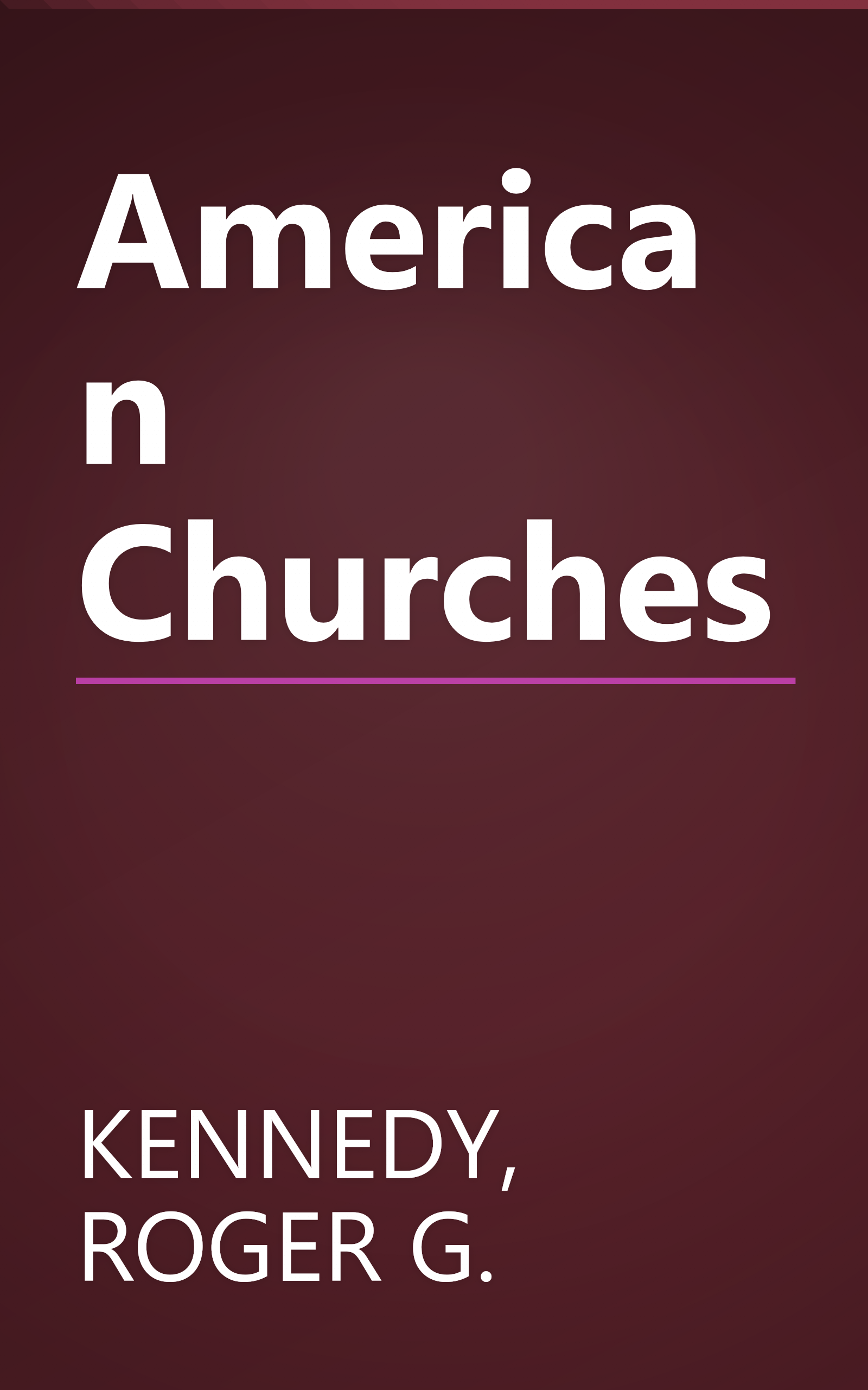 American Churches book cover