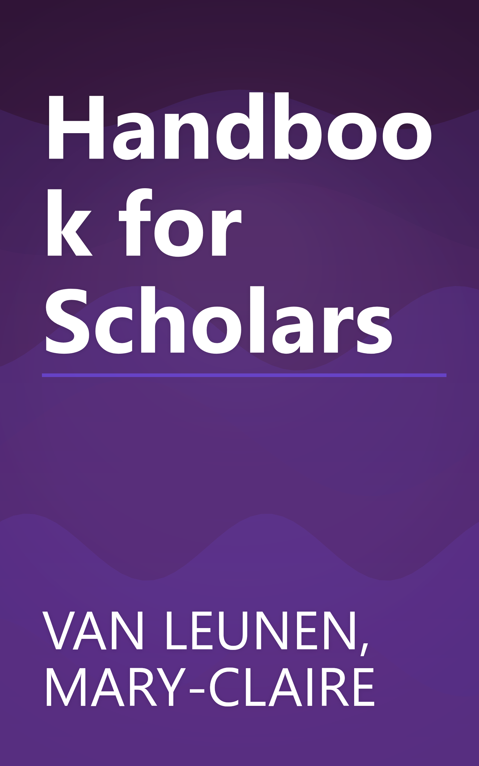 Handbook for Scholars book cover
