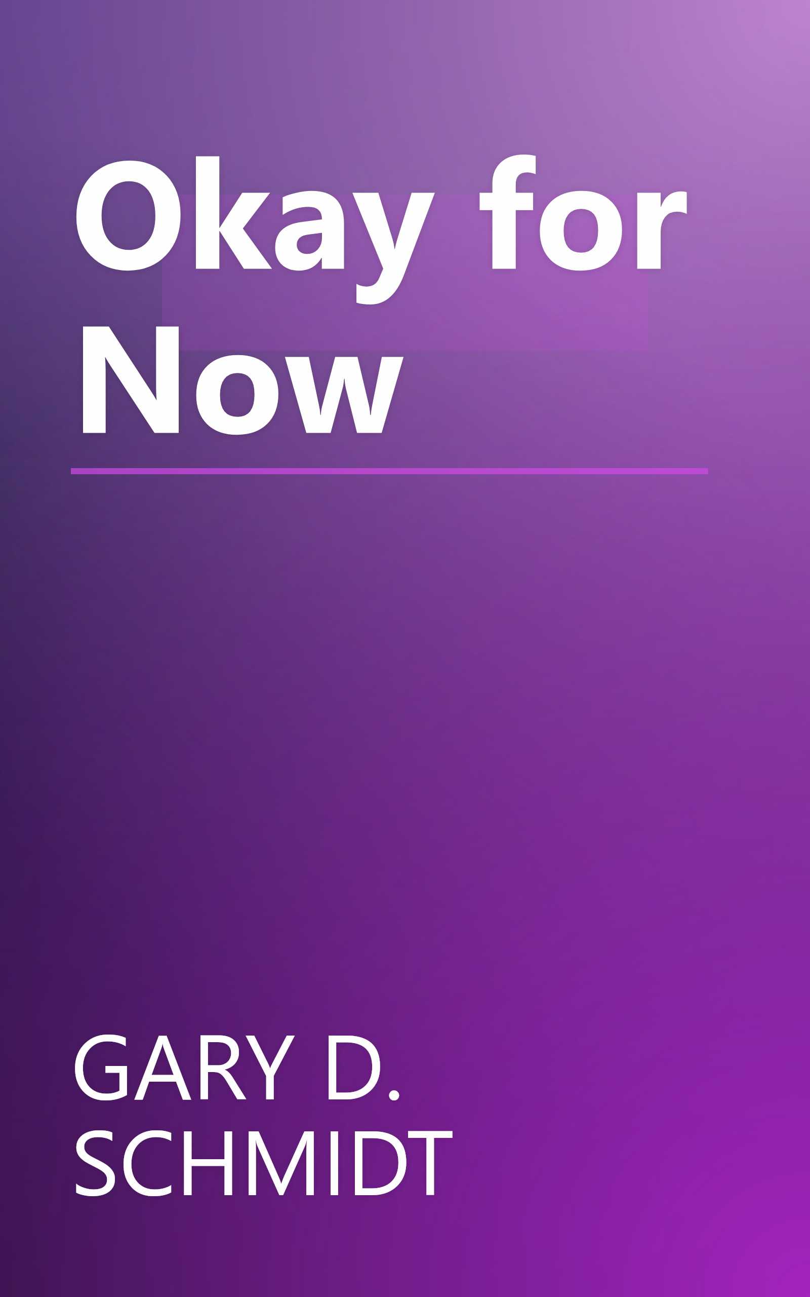 Okay for Now book cover