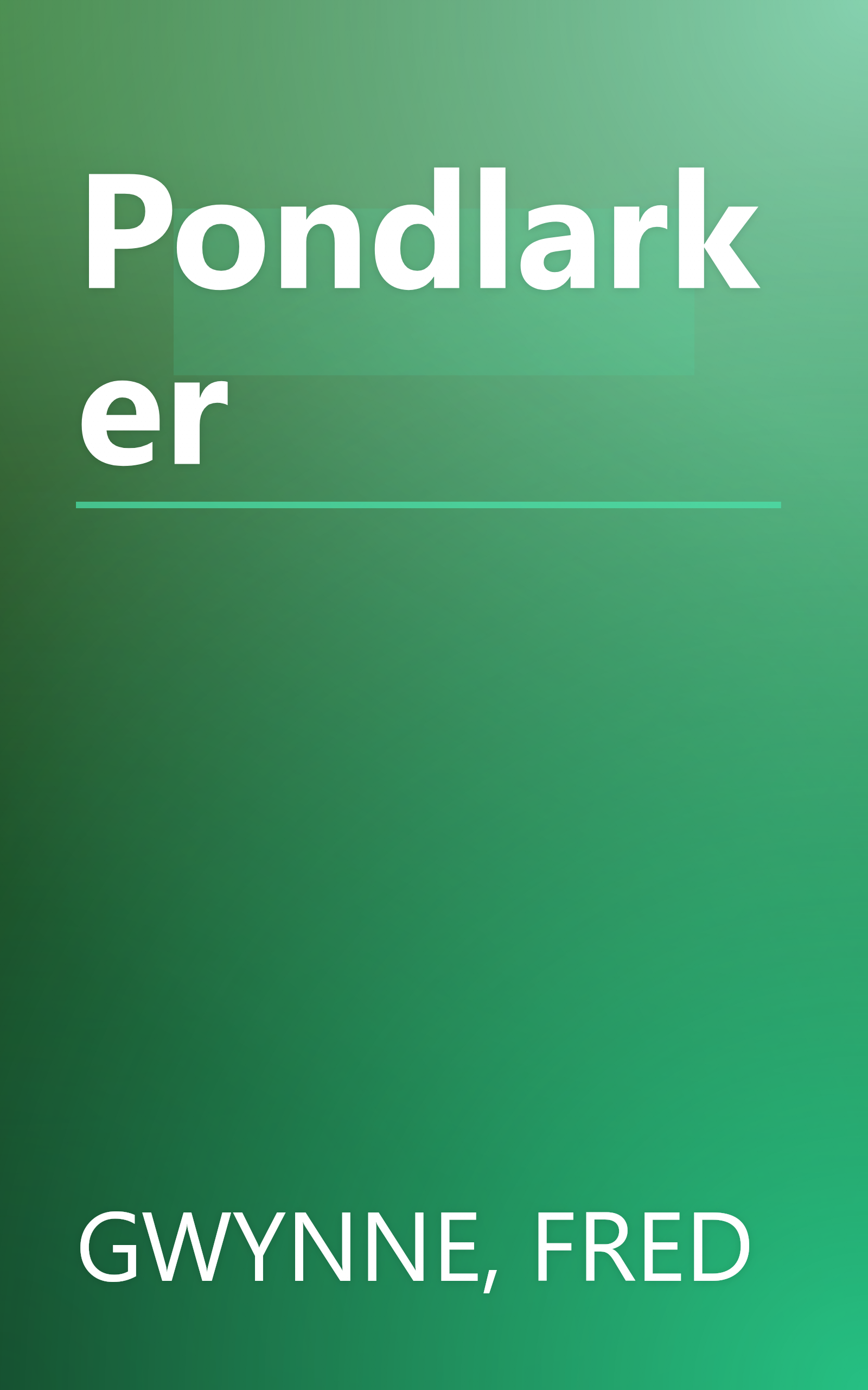 Pondlarker book cover