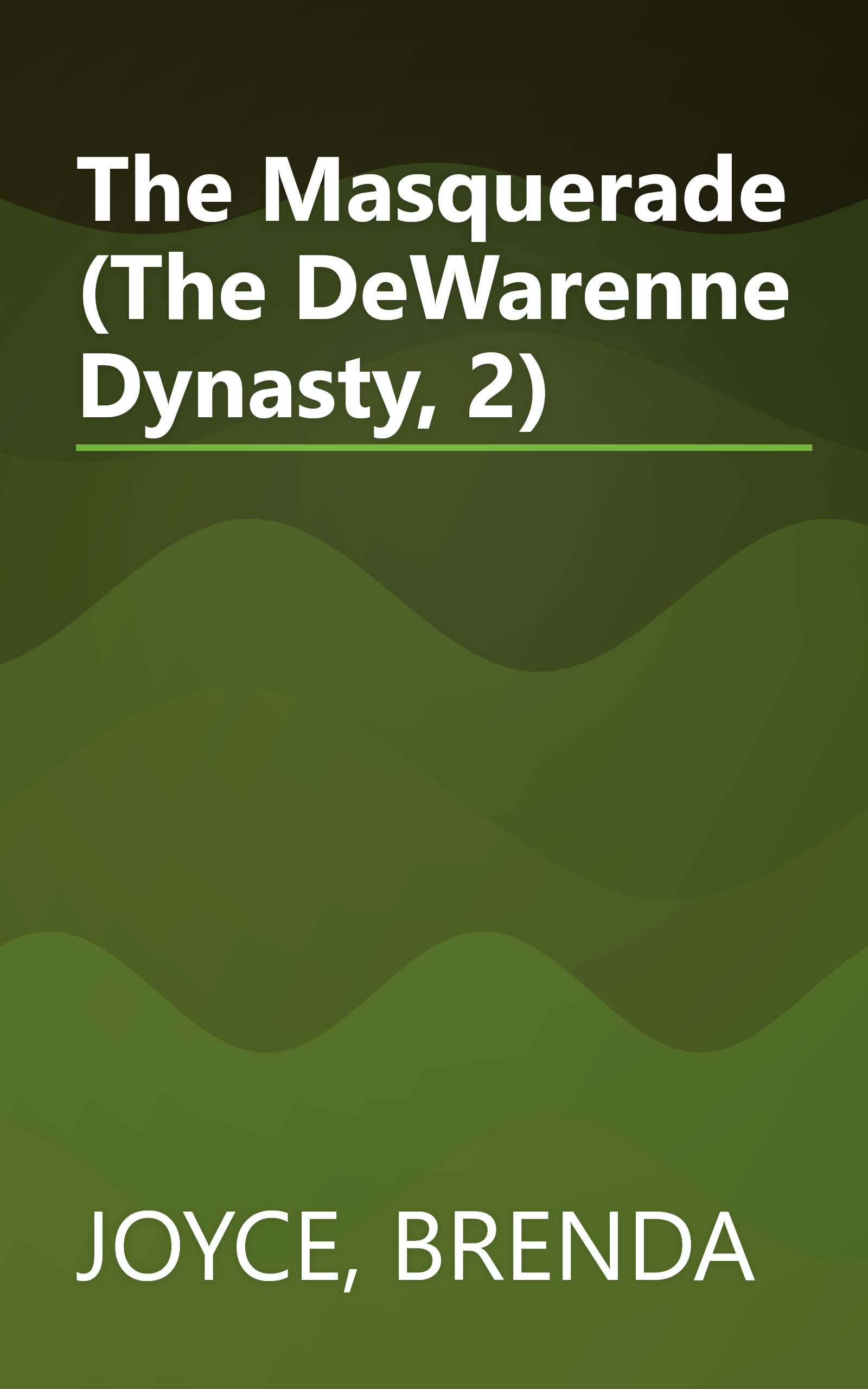 The Masquerade (The DeWarenne Dynasty, 2) book cover